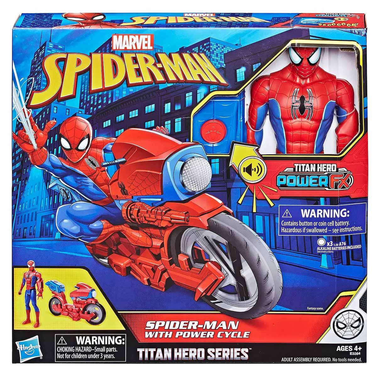 Click here for Spider-Man Figure with Power Cycle prices