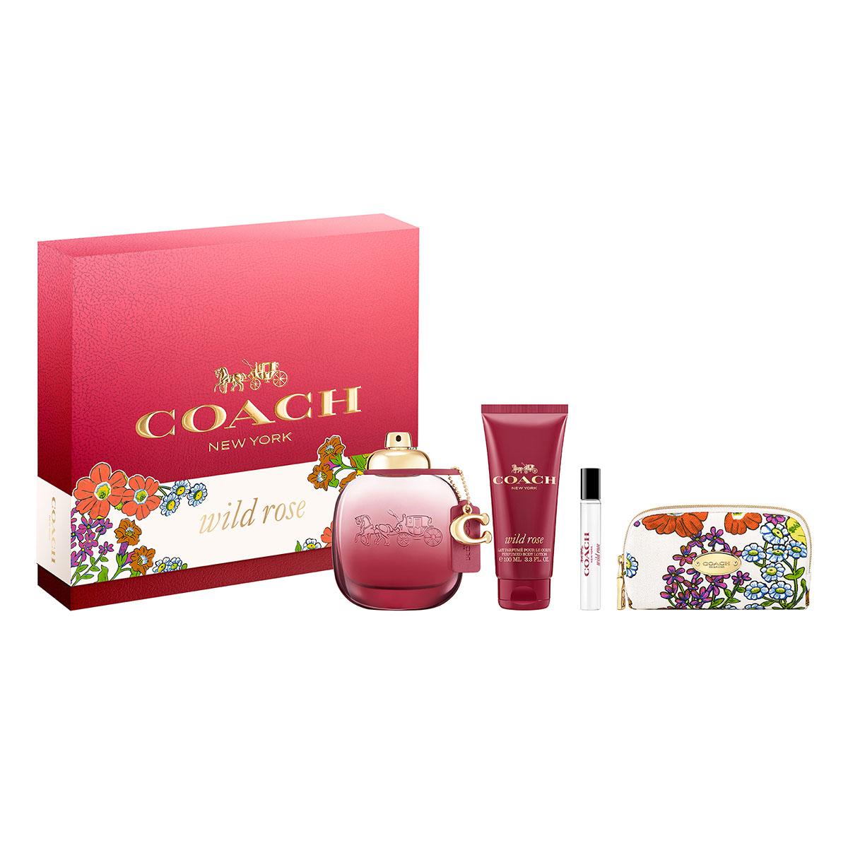 Click here for Coach Wild Rose 4pc. Fragrance Gift Set prices