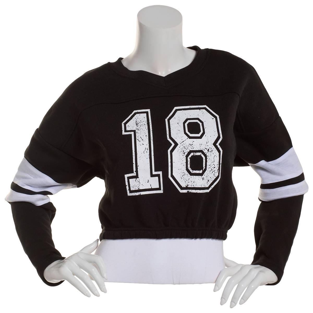 Click here for Juniors Derek Hear Stripe Sleeve 18 Cropped Sweats... prices