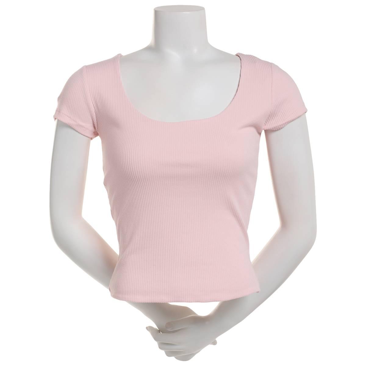 Click here for Juniors Derek Heart Ribbed Scoop Neck Double Layer... prices