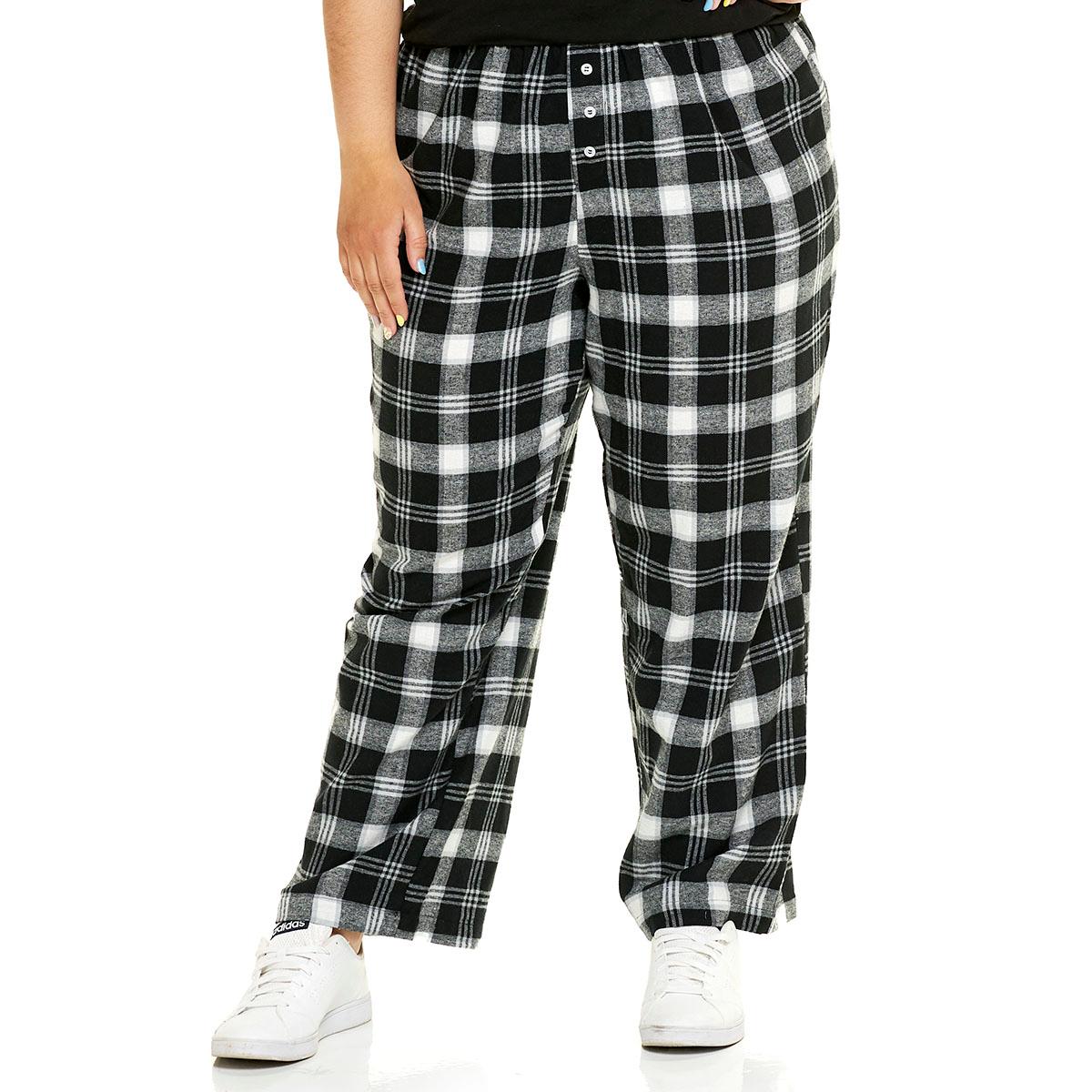 Click here for Juniors Plus Derek Heart Mid Rise Flannel Lounge P... prices