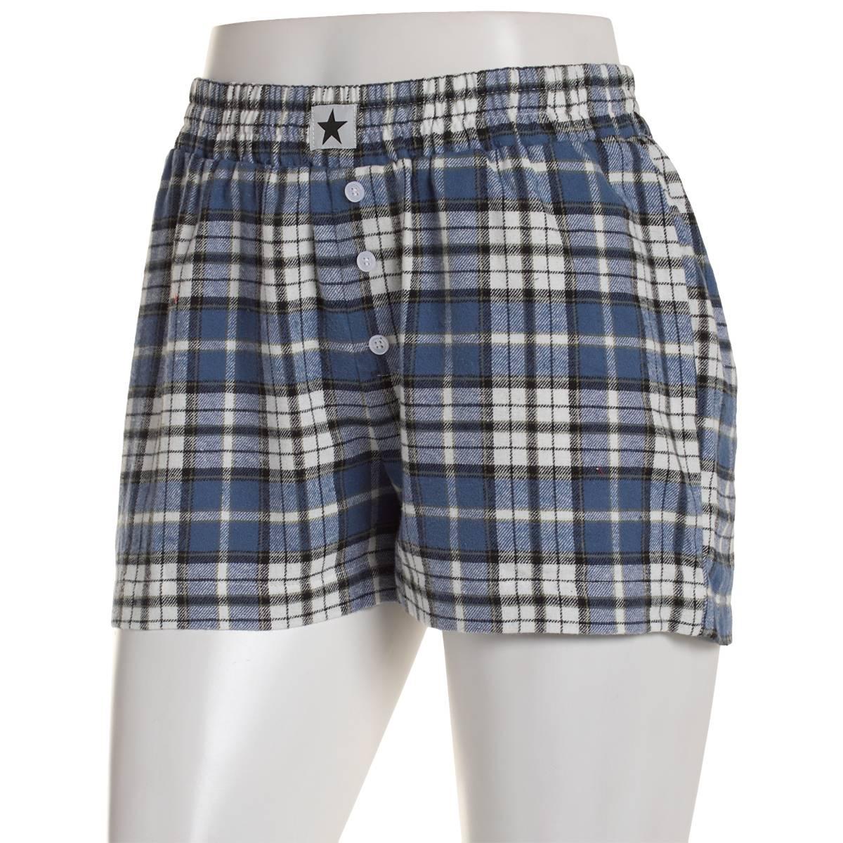 Click here for Juniors Derek Heart Flannel Plaid Boxer Shorts w/... prices
