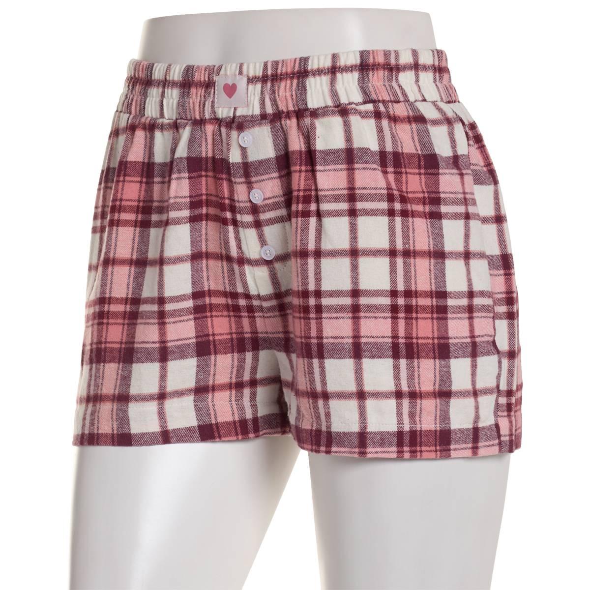 Click here for Juniors Derek Heart Flannel Plaid Boxer Shorts w/... prices