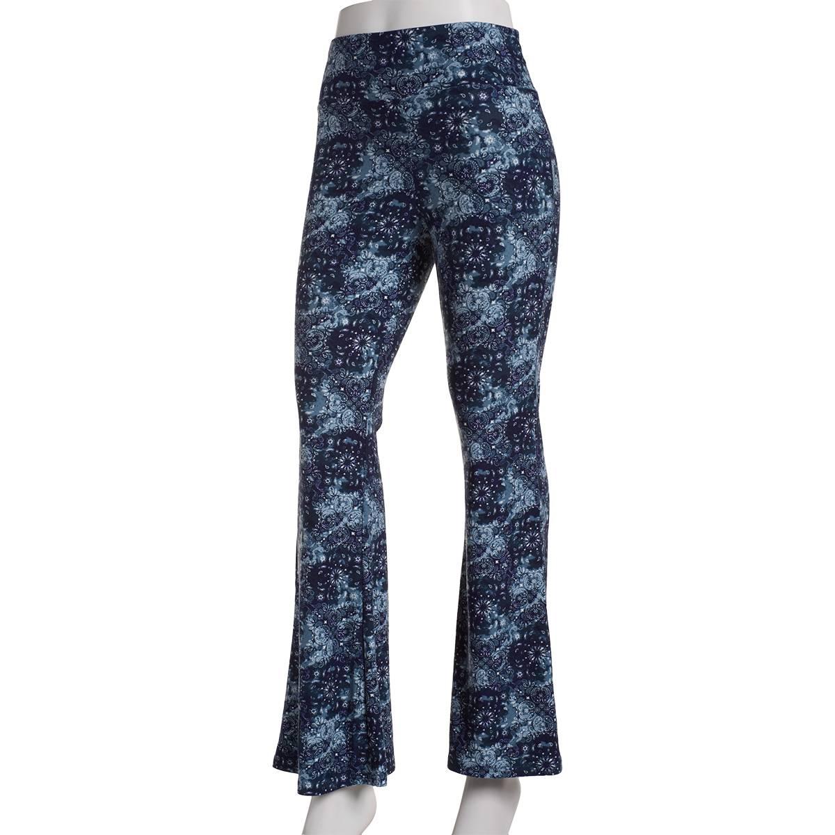 Click here for Juniors Derek Heart Wide Waist High Rise Flare Leg... prices