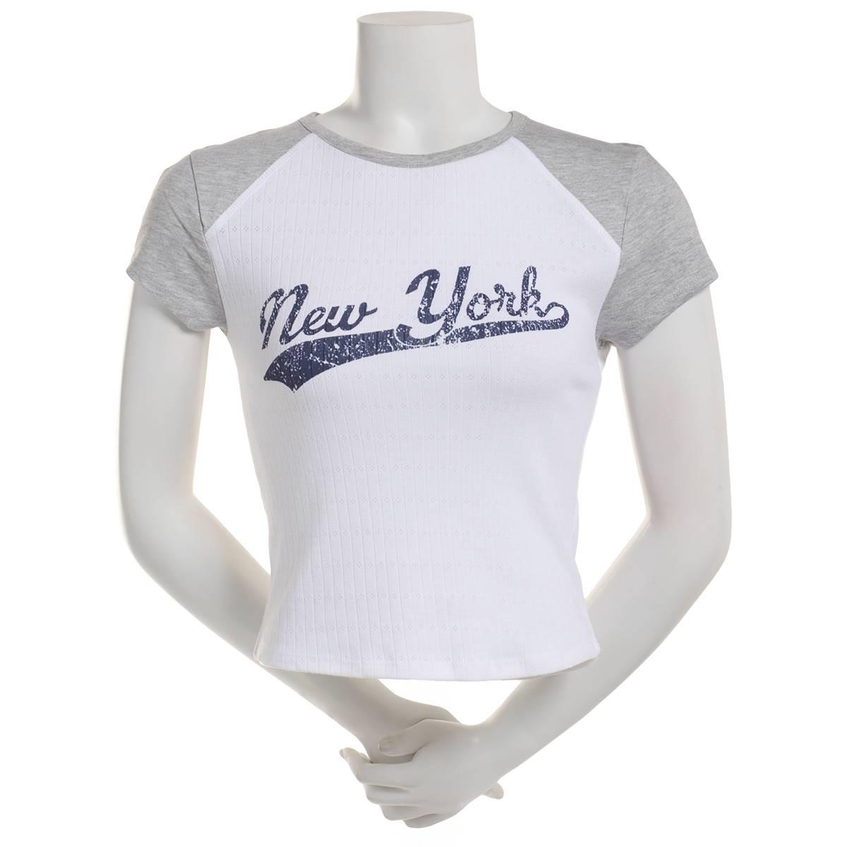 Click here for Juniors Derek Heart Pointelle Raglan New York Baby... prices
