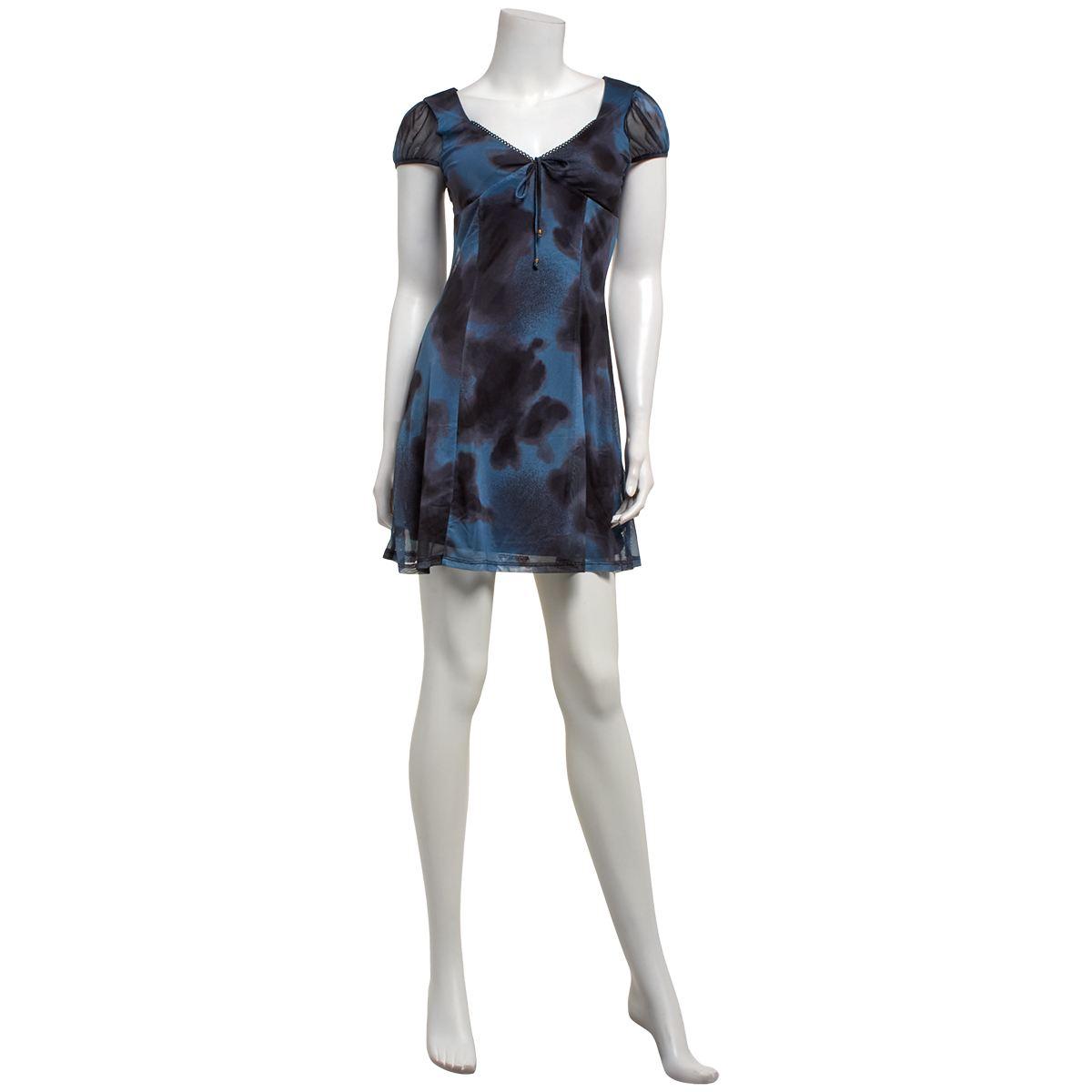 Click here for Juniors 7th & Hudson Mesh Cap Sleeve Sweetheart Sk... prices