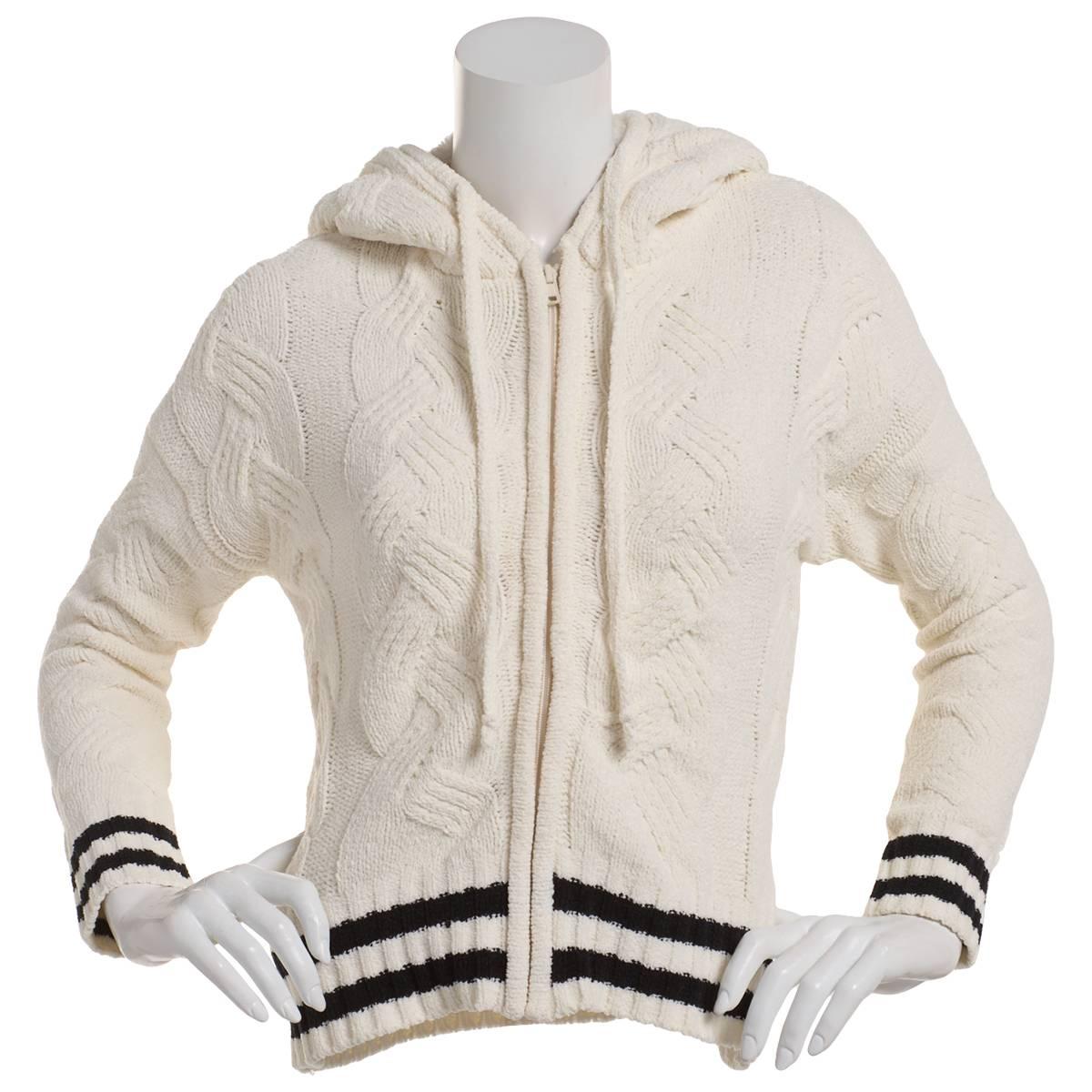Click here for Juniors Derek Heart Chenille Zip Front Sherpa Hood... prices