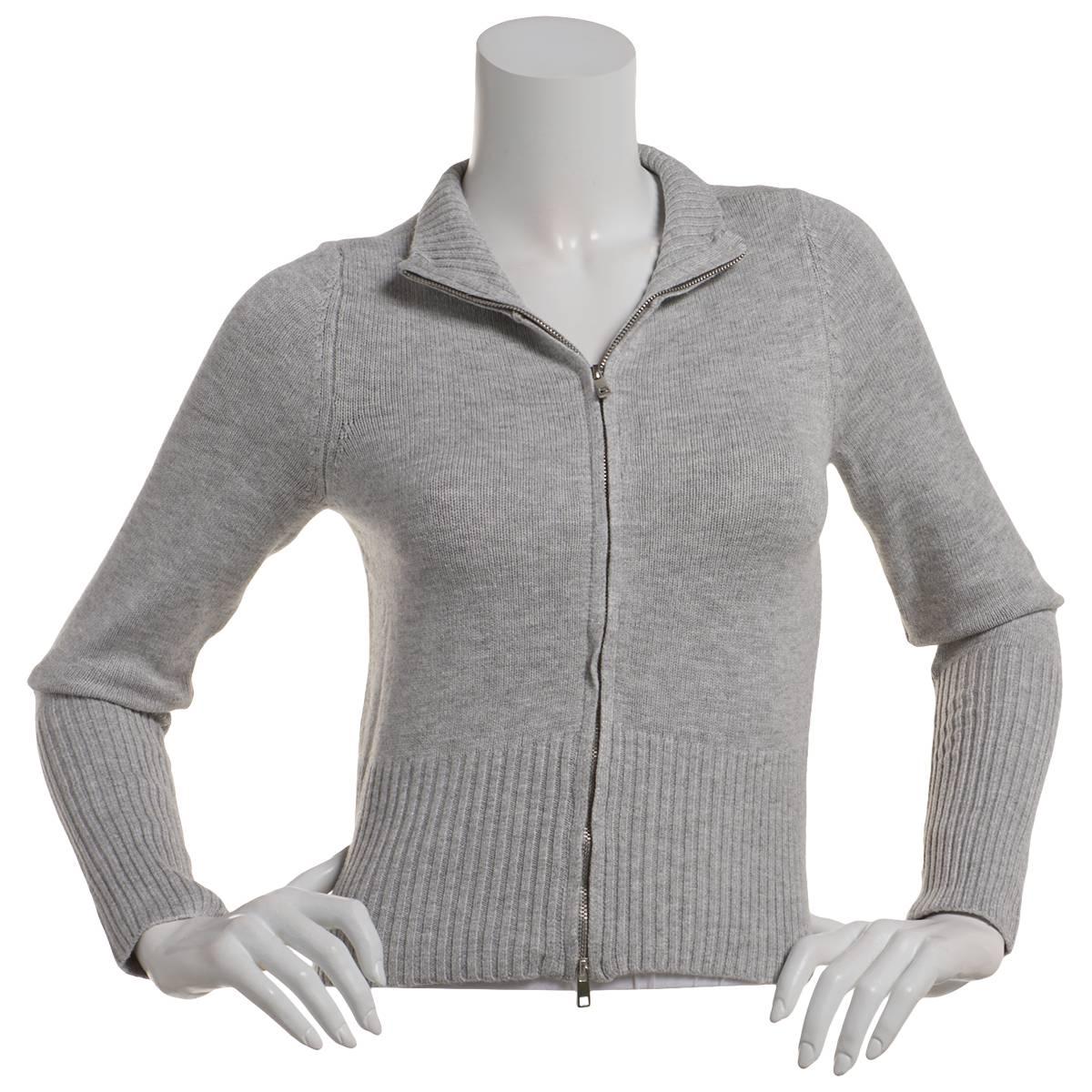 Click here for Juniors Derek Heart Double Zip Mock Neck Zip Up Ca... prices