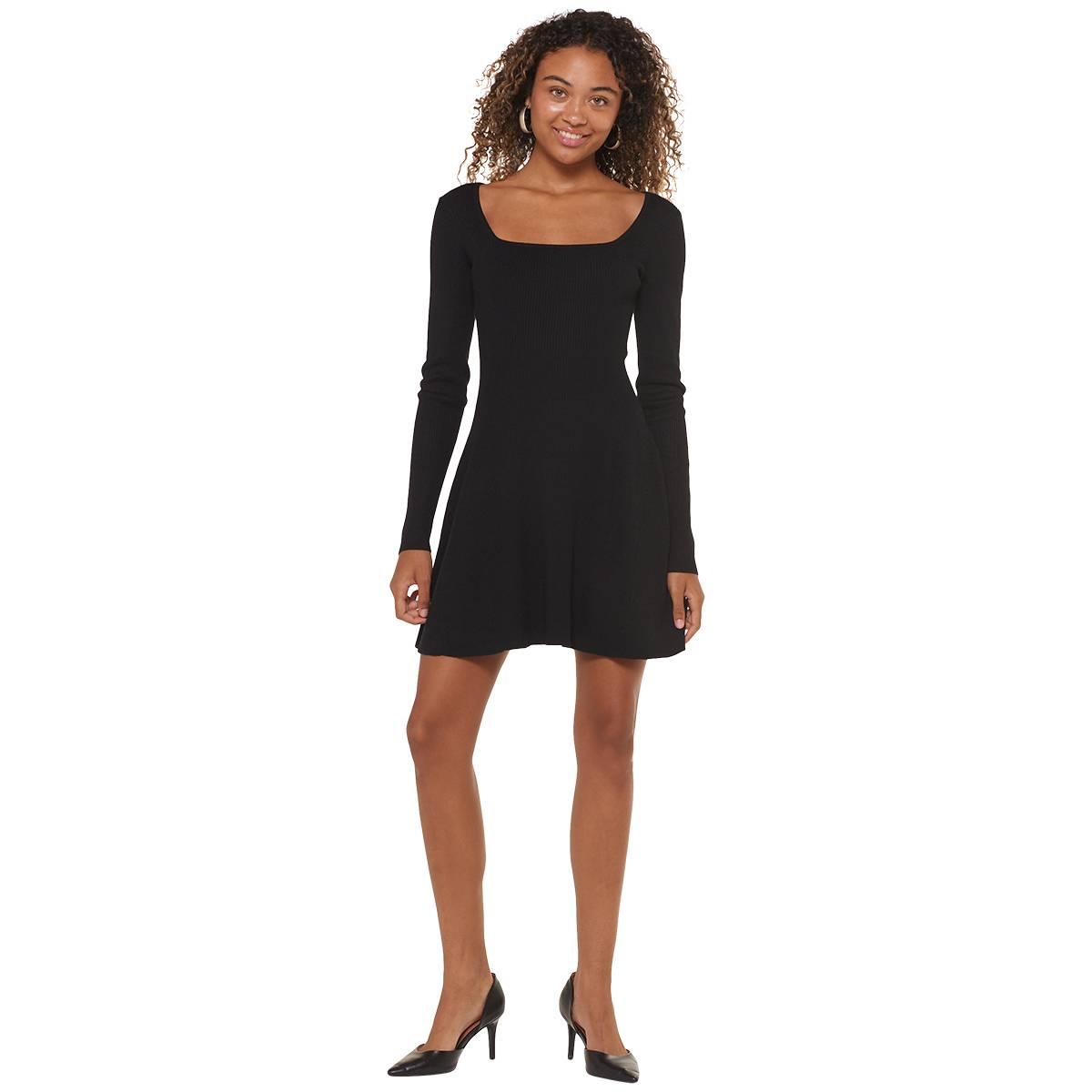 Click here for Juniors Derek Heart Square Neck A-Line Mini Dress prices