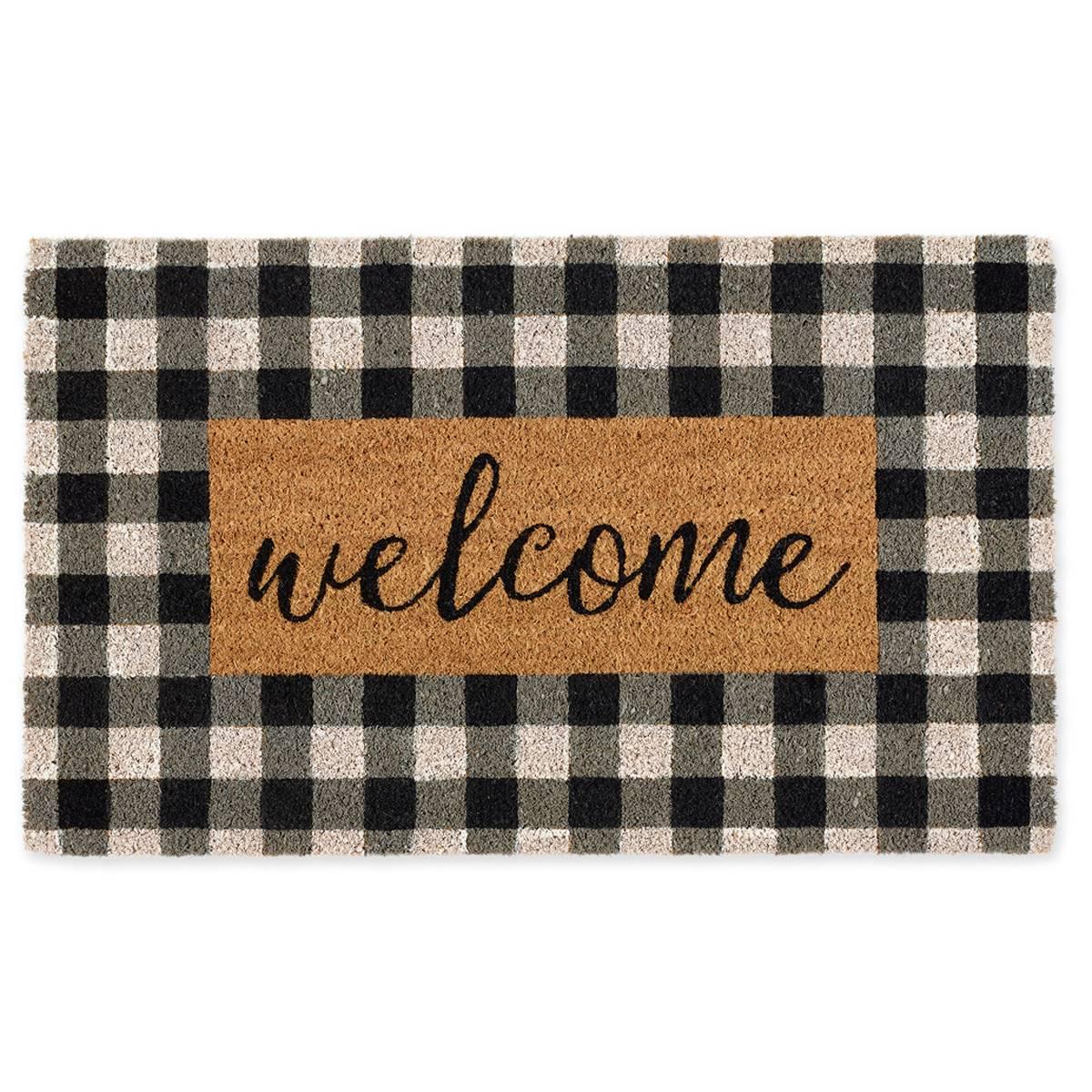 Click here for Design Imports Checkers Welcome Doormat prices