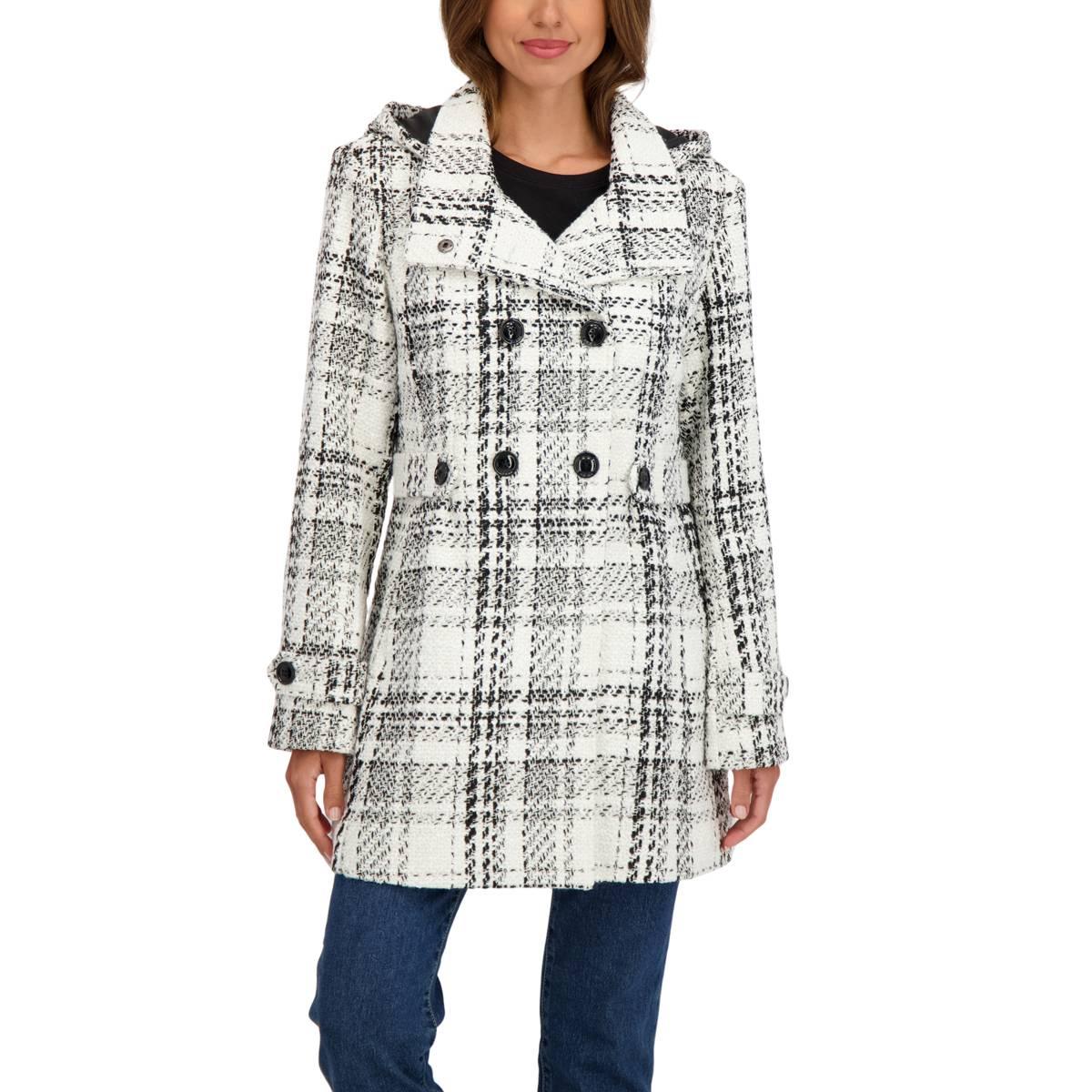 Click here for Womens Sebby Double Breasted Faux Wool Coat prices