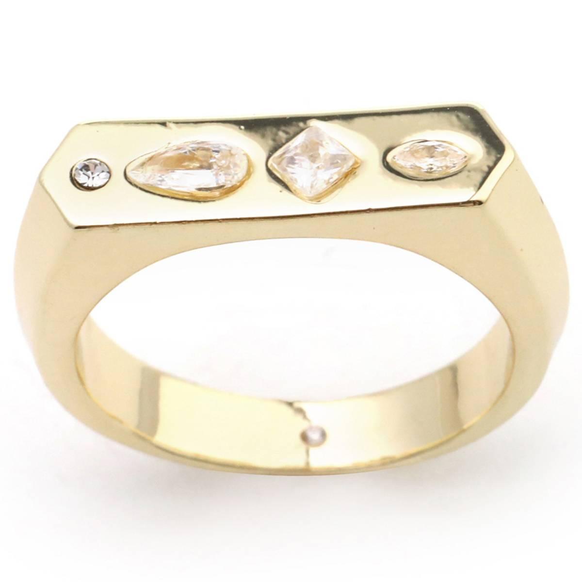 Click here for Ashley Cooper(tm) Gold Rectangular Signet Ring prices