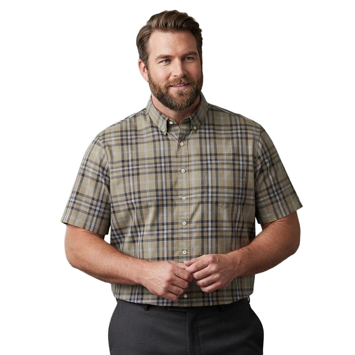 Click here for Mens Big & Tall Architect(R) Plaid Button Down Shi... prices