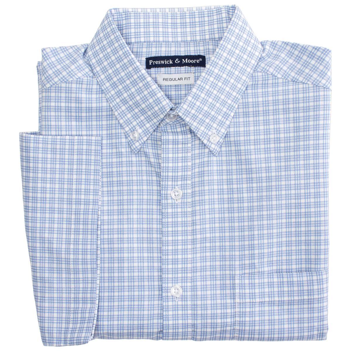 Click here for Mens Preswick & Moore(R) Regular Fit Plaid Short S... prices