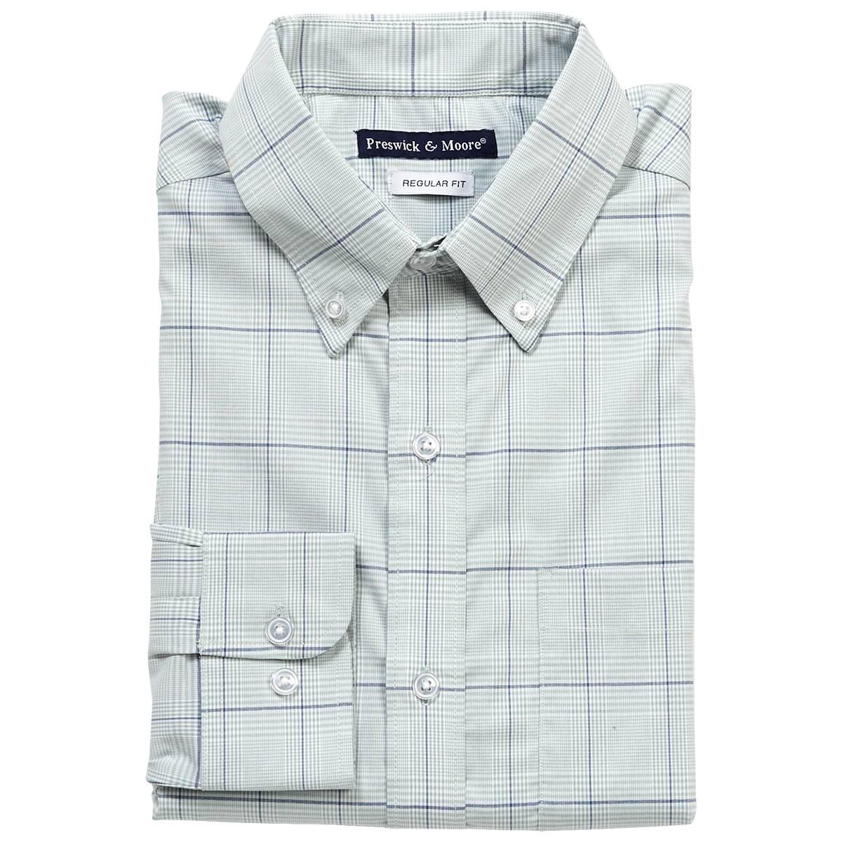 Click here for Mens Preswick & Moore(R) Regular Fit Plaid Dress S... prices