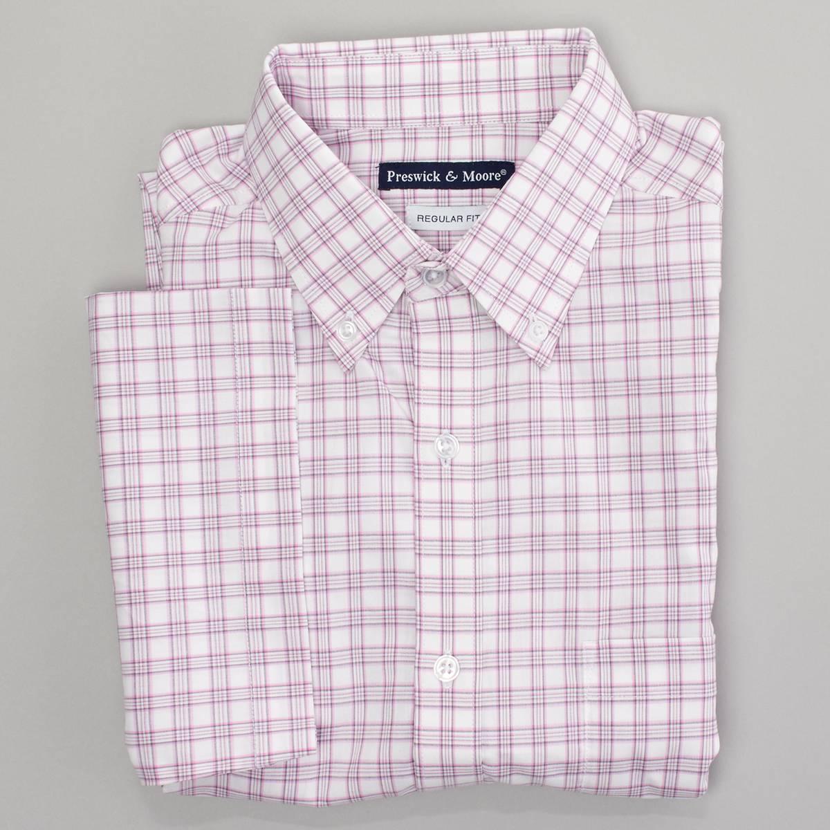 Click here for Mens Preswick & Moore(R) Plaid Button Down Shirt -... prices