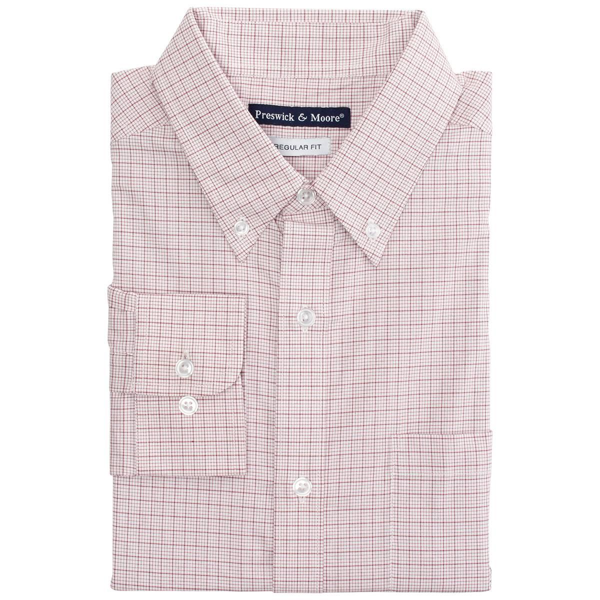 Click here for Mens Preswick & Moore(R) Regular Fit Plaid Dress S... prices