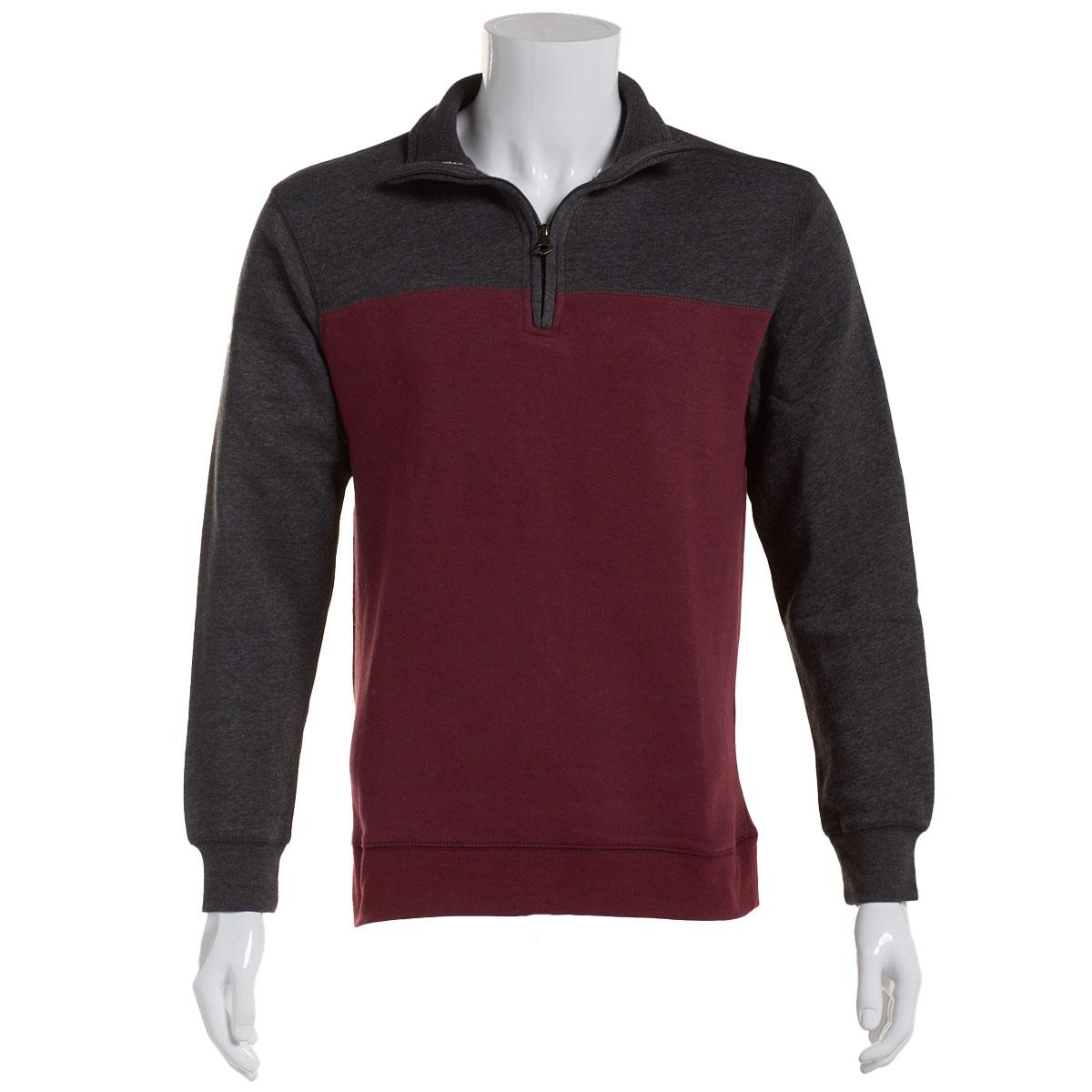 Click here for Mens North Hudson 1/4 Zip Color Block Long Sleeve... prices