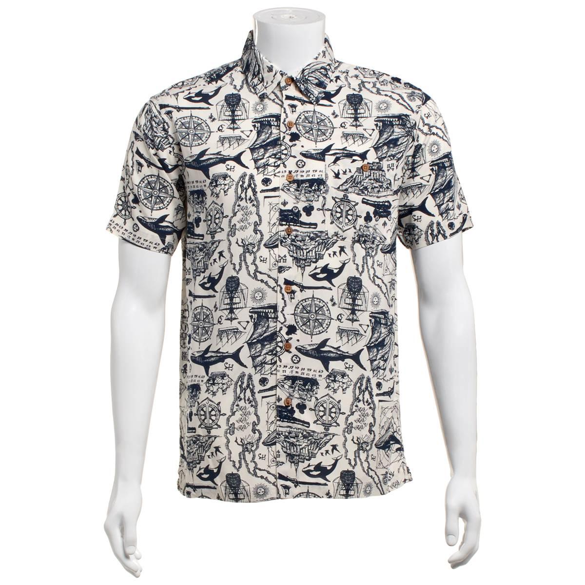 Click here for Mens Preswick & Moore(R) Nautical Whale Button Dow... prices