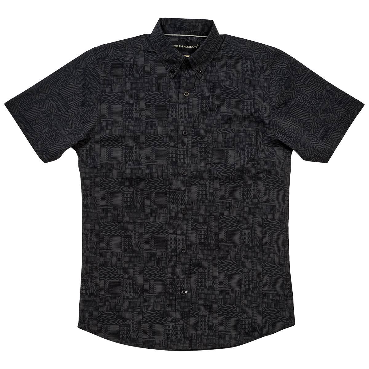 Click here for Mens North Hudson Geometric Tuckless Button Down S... prices