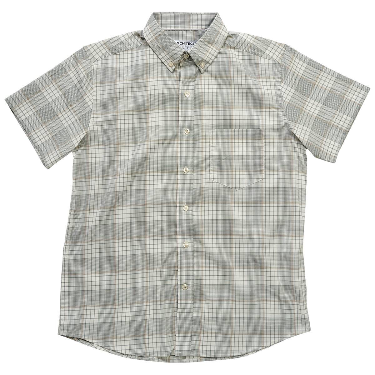 Click here for Mens Architect(R) Slim Fit Plaid Button Down Shirt... prices