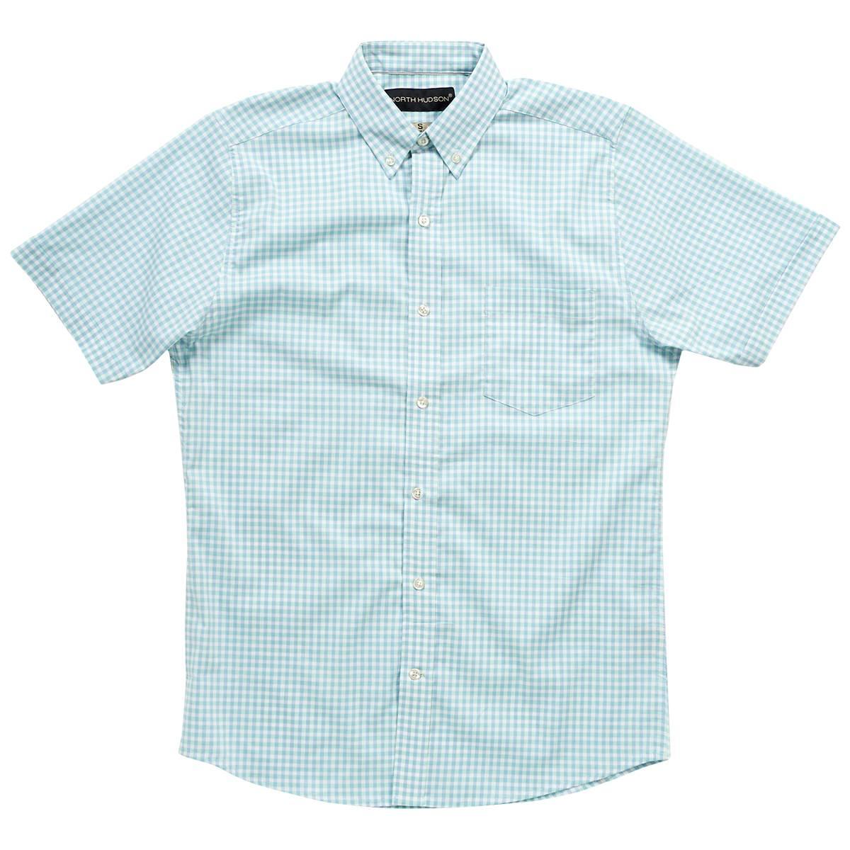 Click here for Mens North Hudson Checkered Tuckless Button Down S... prices
