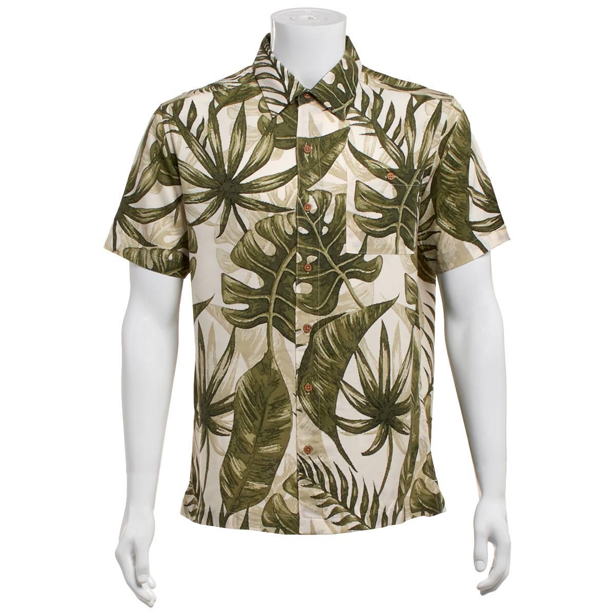 Click here for Mens Preswick & Moore(R) Large Fronds Rayon Button... prices