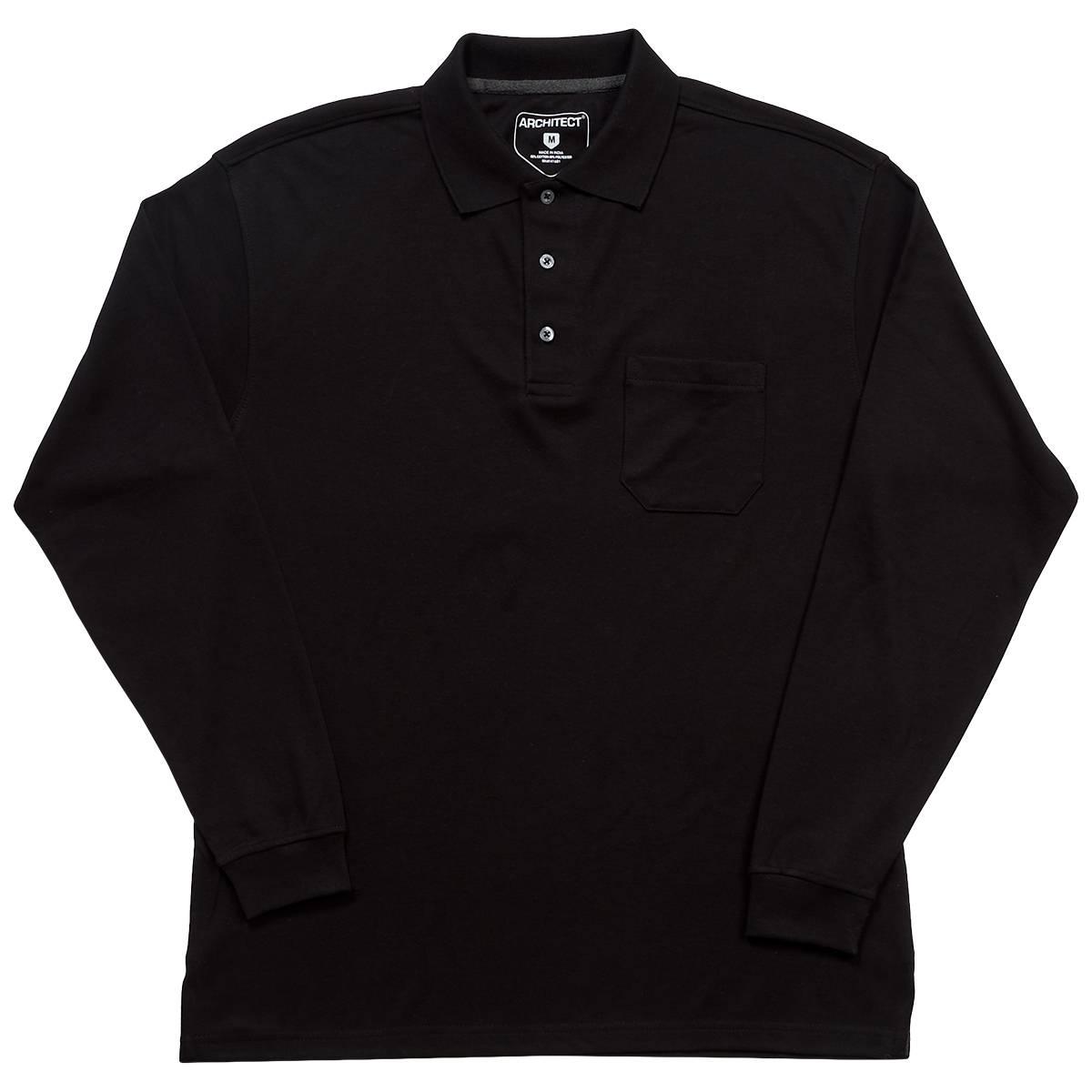 Click here for Mens Architect(R) Solid Interlock Long Sleeve Polo... prices