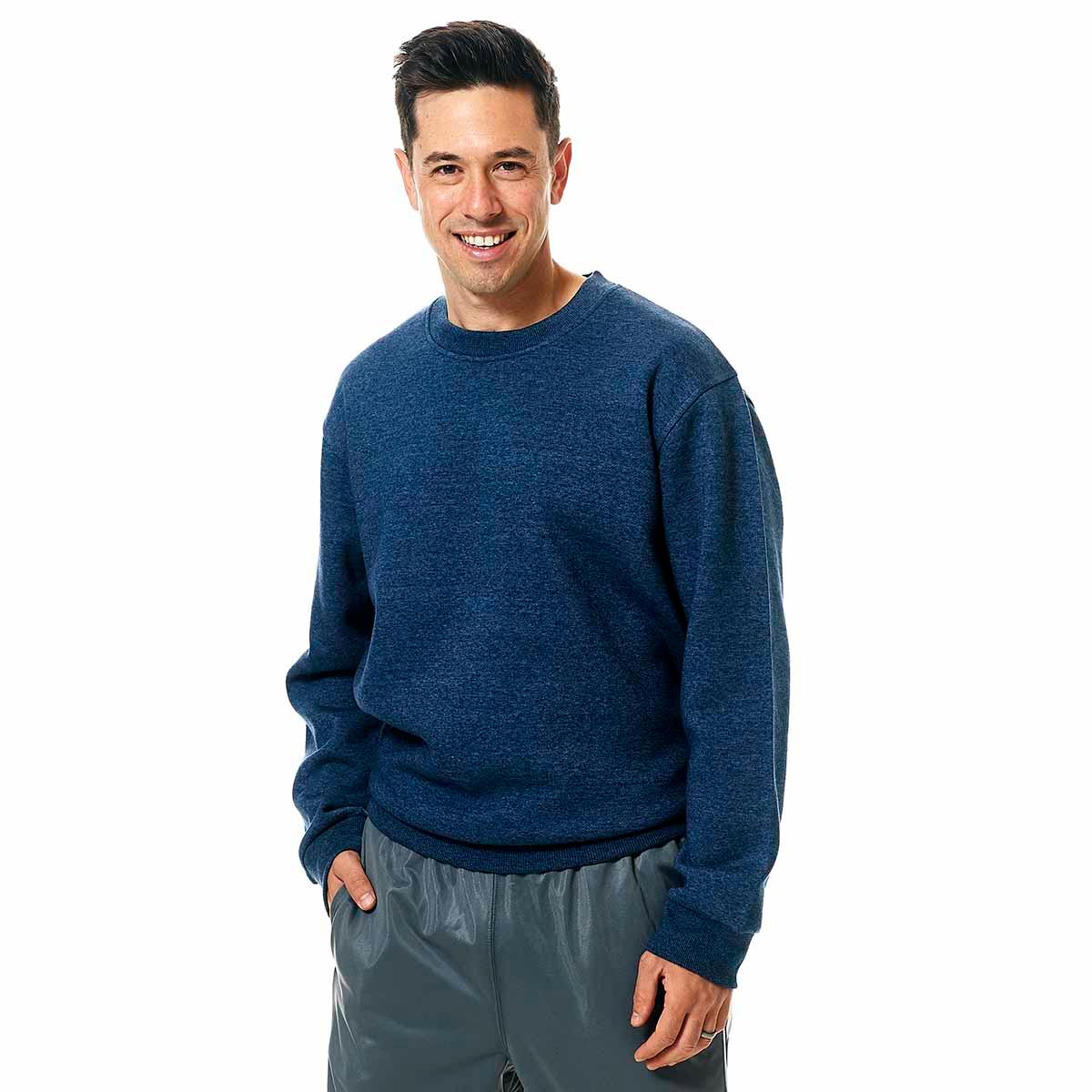 Click here for Mens Starting Point(R) Solid Crew Neck Sweatshirt prices