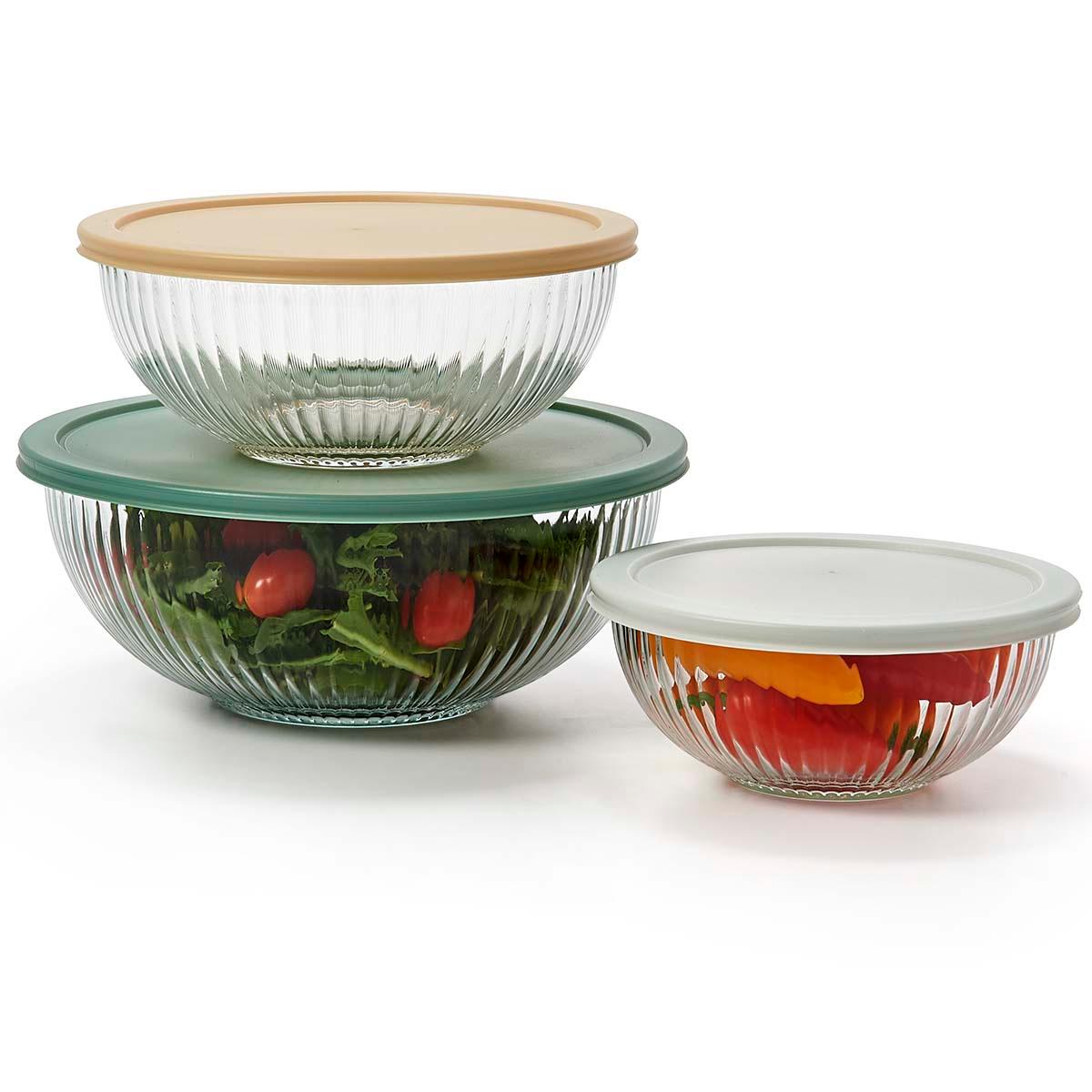 Click here for Healthy Living 6pc. Fluted Glass Glass Bowl Set W/... prices