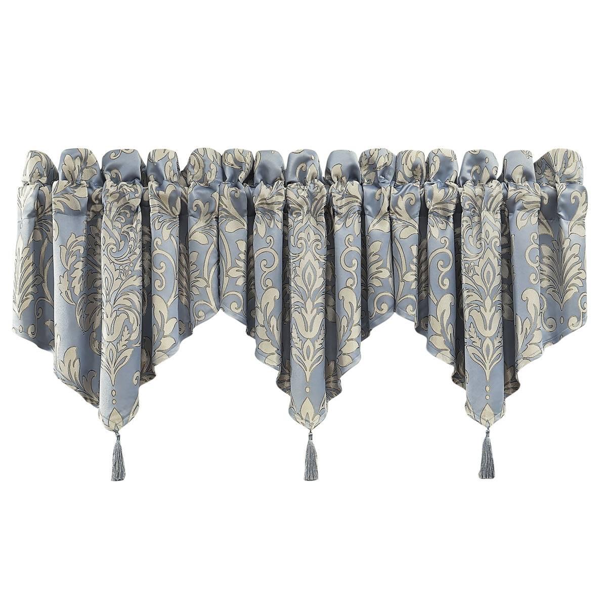 Click here for Royal Court Lorenzo Damask Window Ascot Valance -... prices