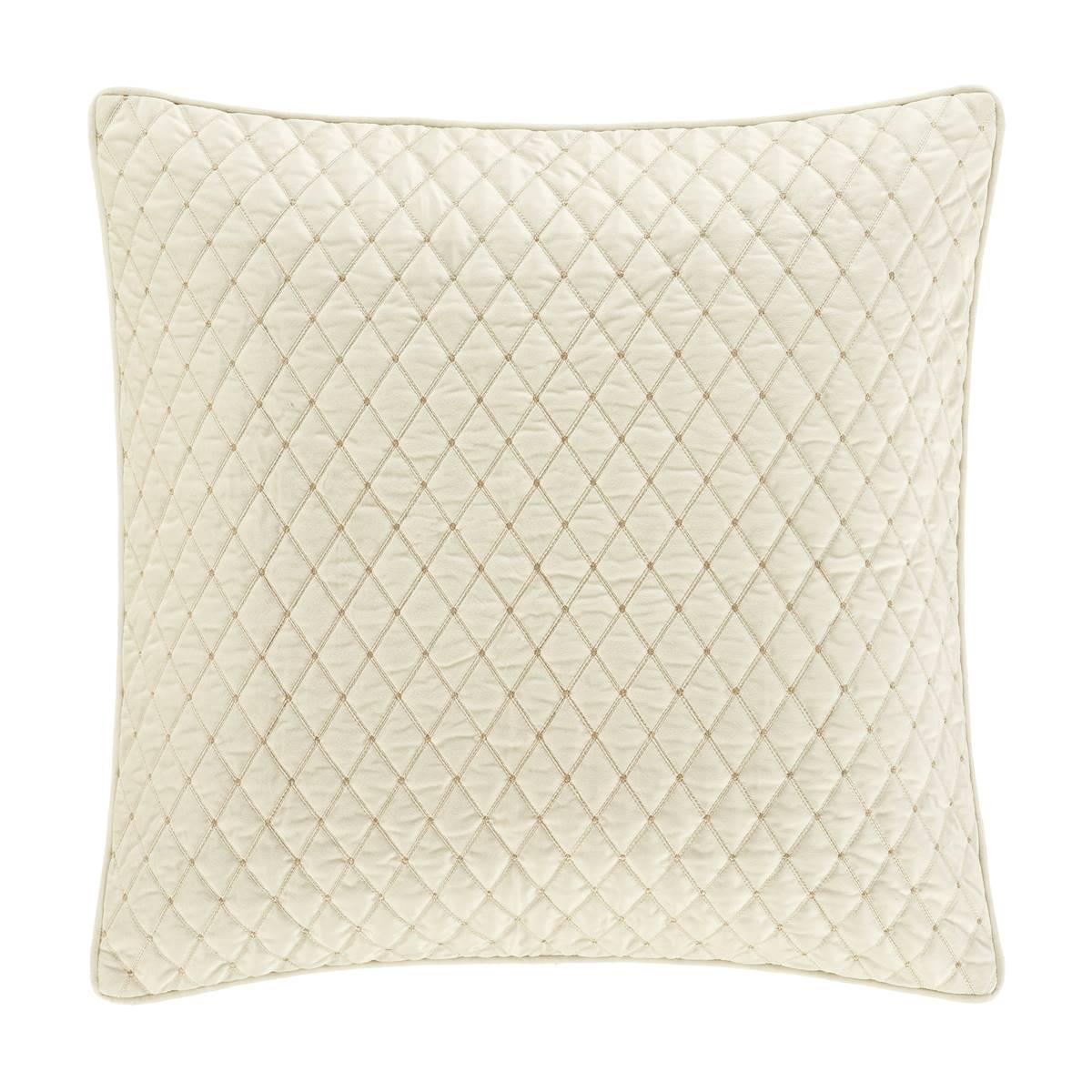 Click here for J. Queen New York Grandeur Winter White Euro Quilt... prices