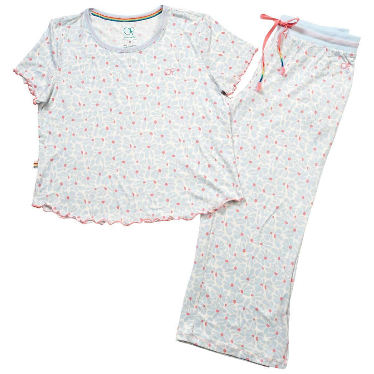 Click here for Womens Ocean Pacific Short Sleeve Flowers Pajama S... prices