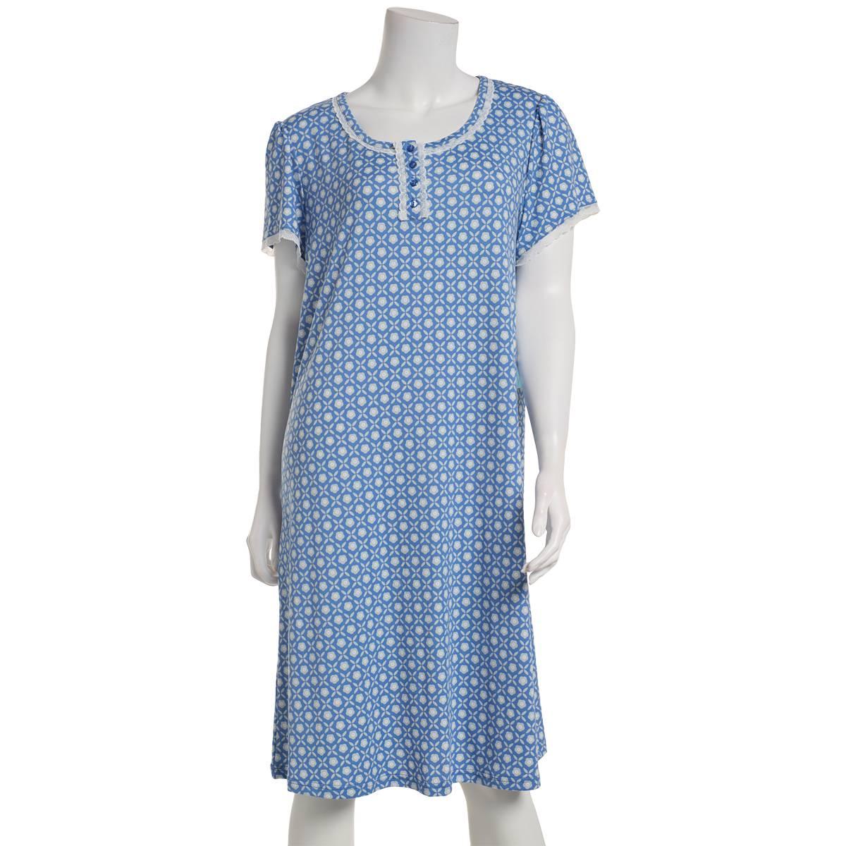 Click here for Womens White Orchid Flutter Sleeve Daisy Tile Henl... prices