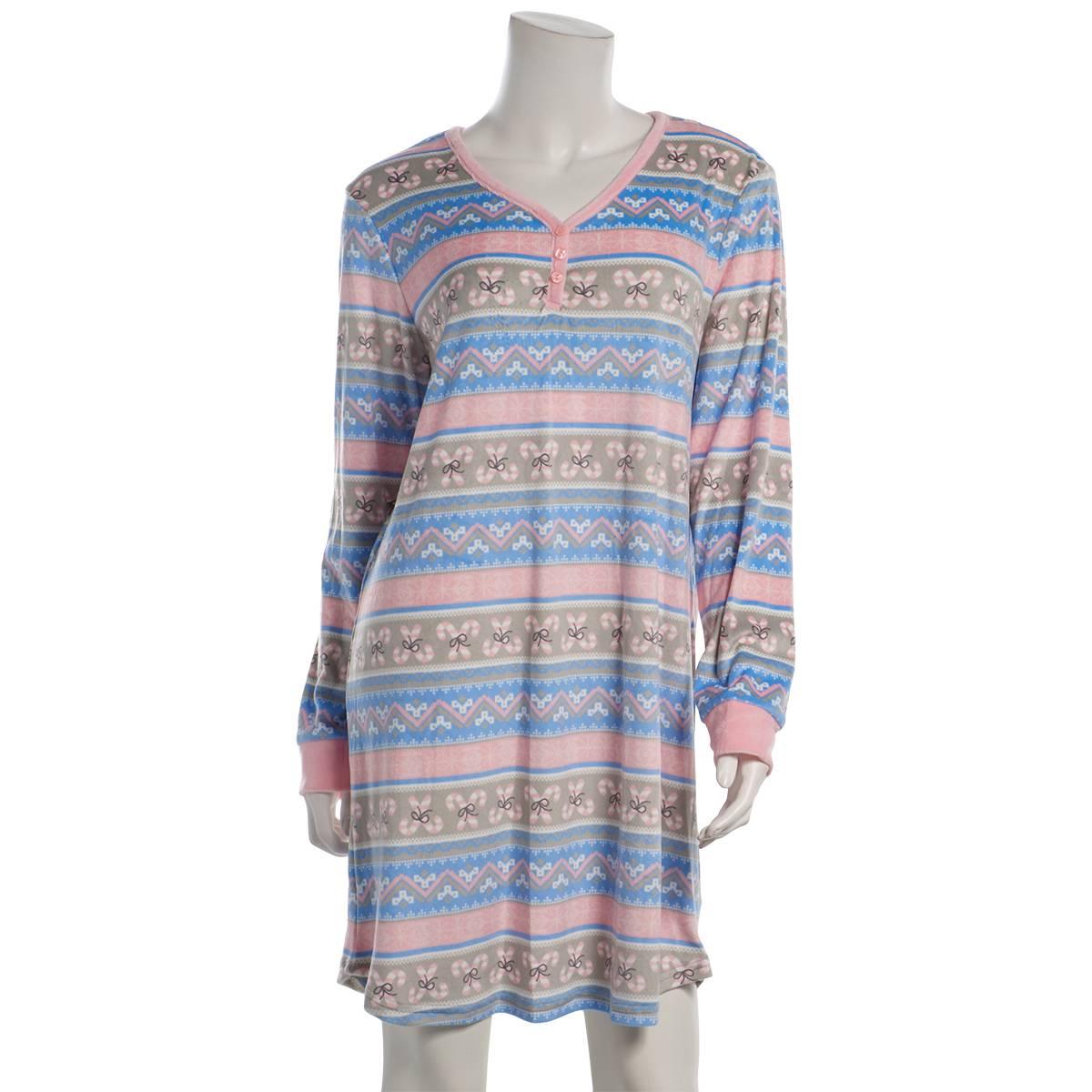 Click here for Petite White Orchid Candy Fair Isle Henley Nightsh... prices