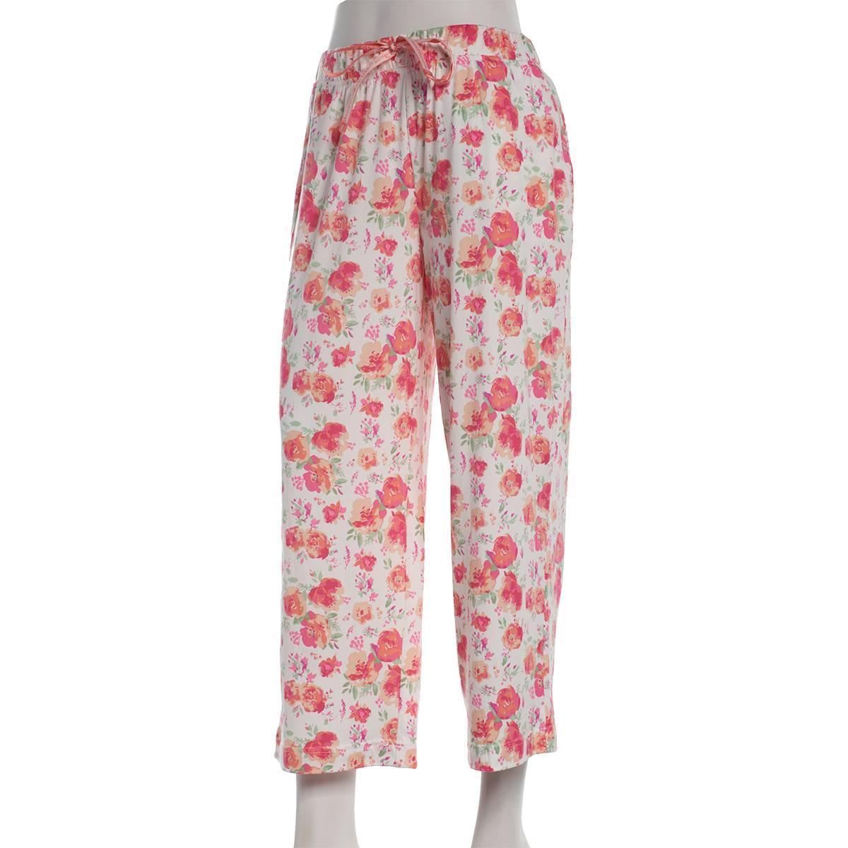 Click here for Petites MUK LUKS(R) Floral Cloud Knit Capri Pajama... prices