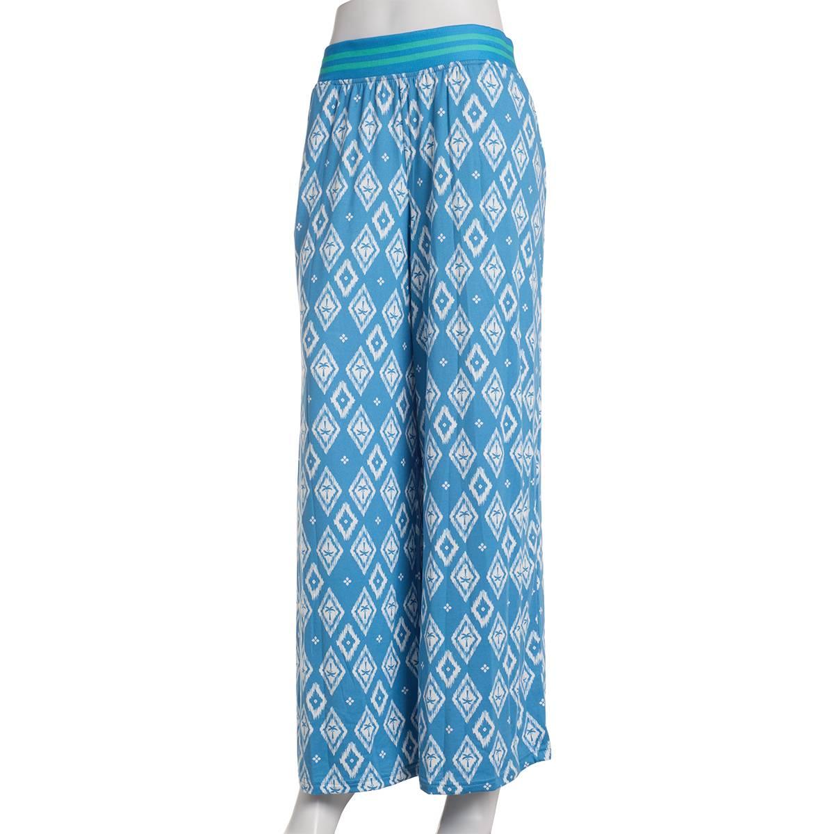 Click here for Plus Size Muk Luks Cloud Knit Argyle Palm Wide Leg... prices