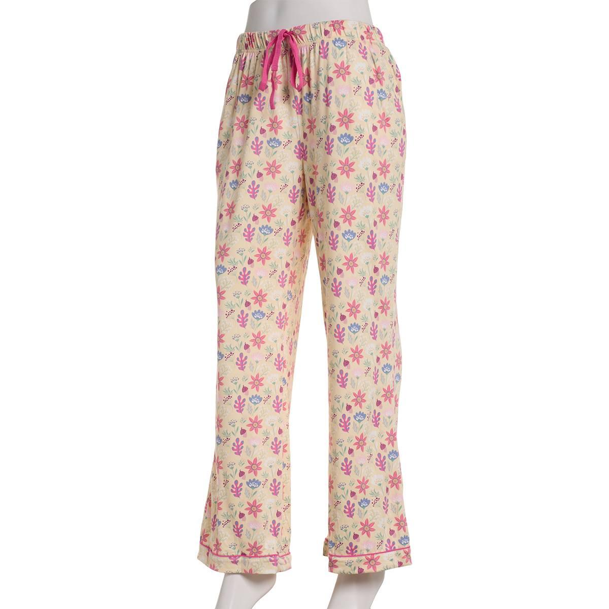Click here for Womens Muk Luks Cloud Knit Fall Floral Pajama Pant... prices