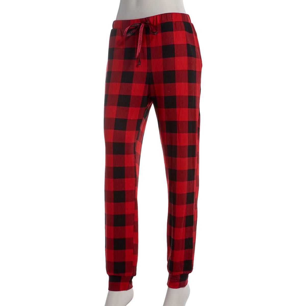 Click here for Petites MUK LUKS(R) Holiday Check Jogger Pajama Pa... prices