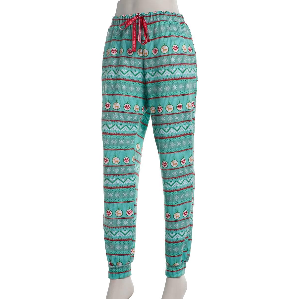 Click here for Petite MUK LUKS(R) Ornamental Fairisle Jogger Paja... prices