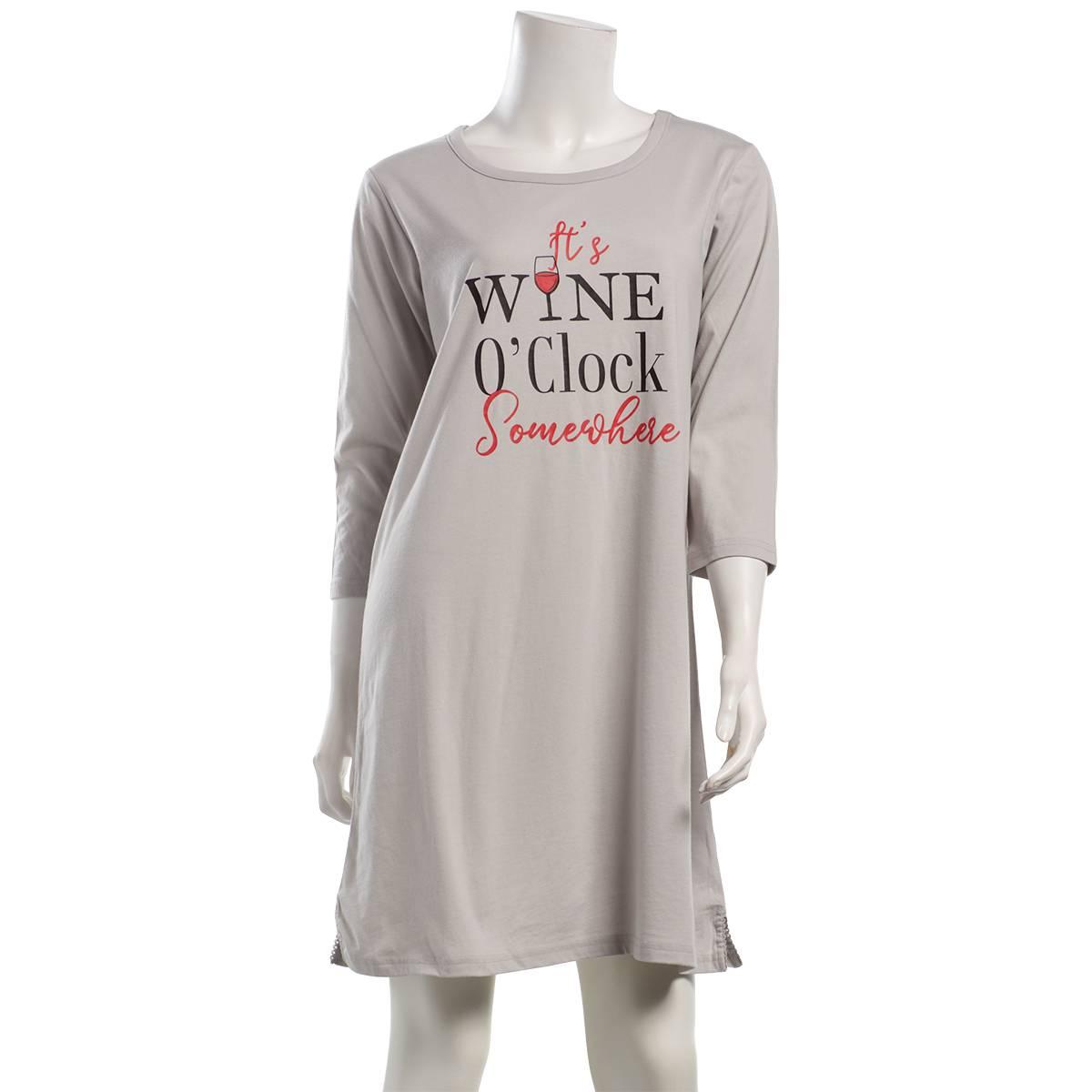 Click here for Plus Size Goodnight Kiss Wine OClock Somewhere Nig... prices