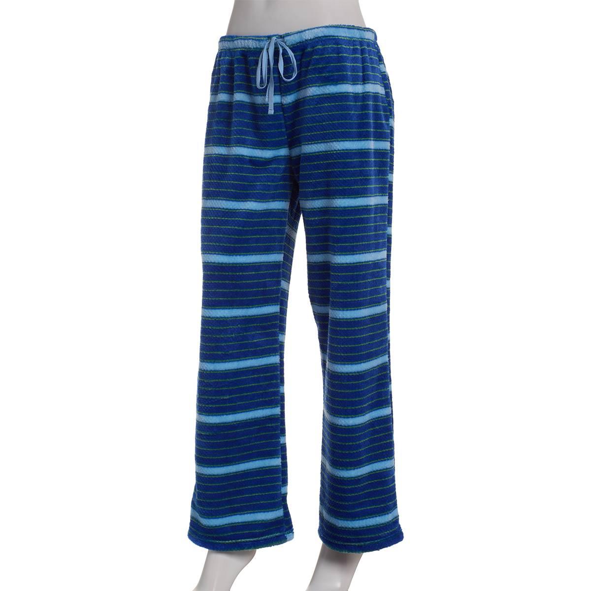Click here for Womens Goodnight Kiss Stripe Dimple Plush Pajama P... prices