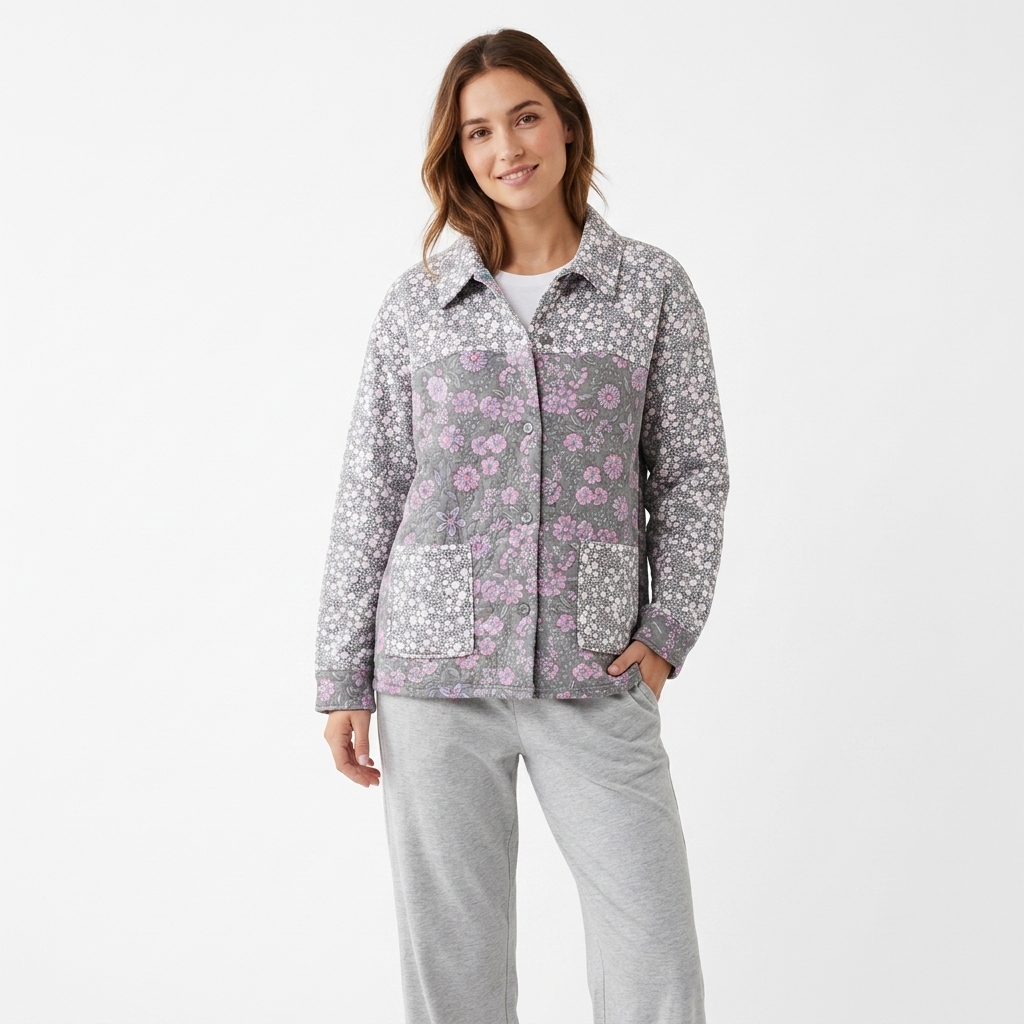 Click here for Womens MUK LUKS(R) Quilted Patchwork Floral Pajama... prices