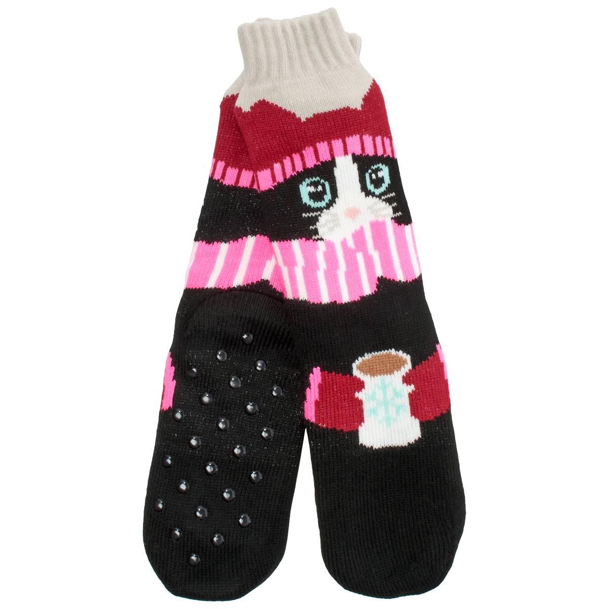 Click here for Womens Fuzzy Babba Cat Cozy Cocoa Warmer Slippers... prices
