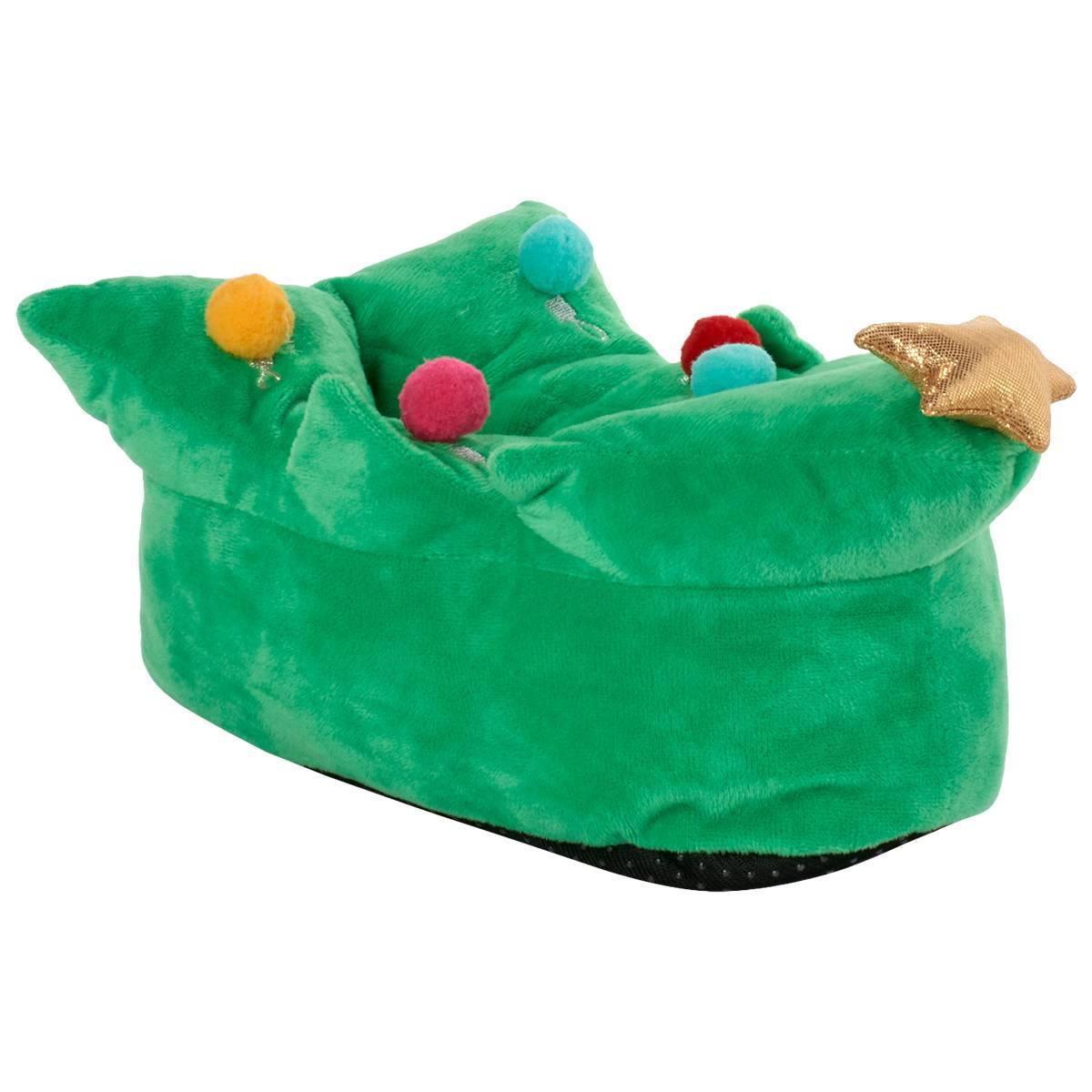 Click here for Womens Fuzzy Babba Christmas Tree Step-In Puffer S... prices