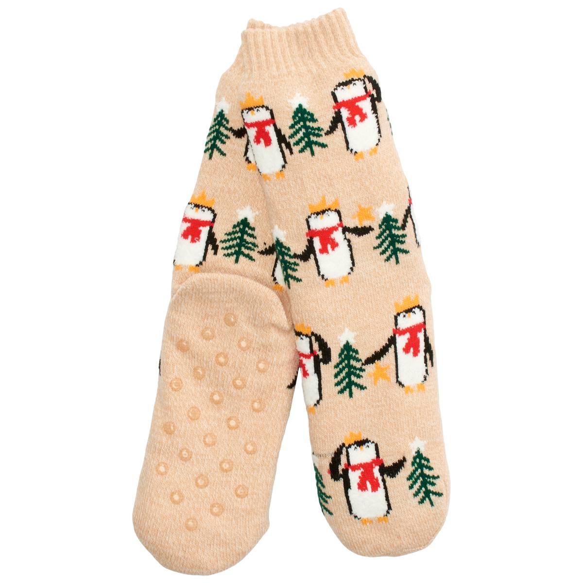 Click here for Womens Fuzzy Babba Christmas Penguin Cozy Slipper... prices