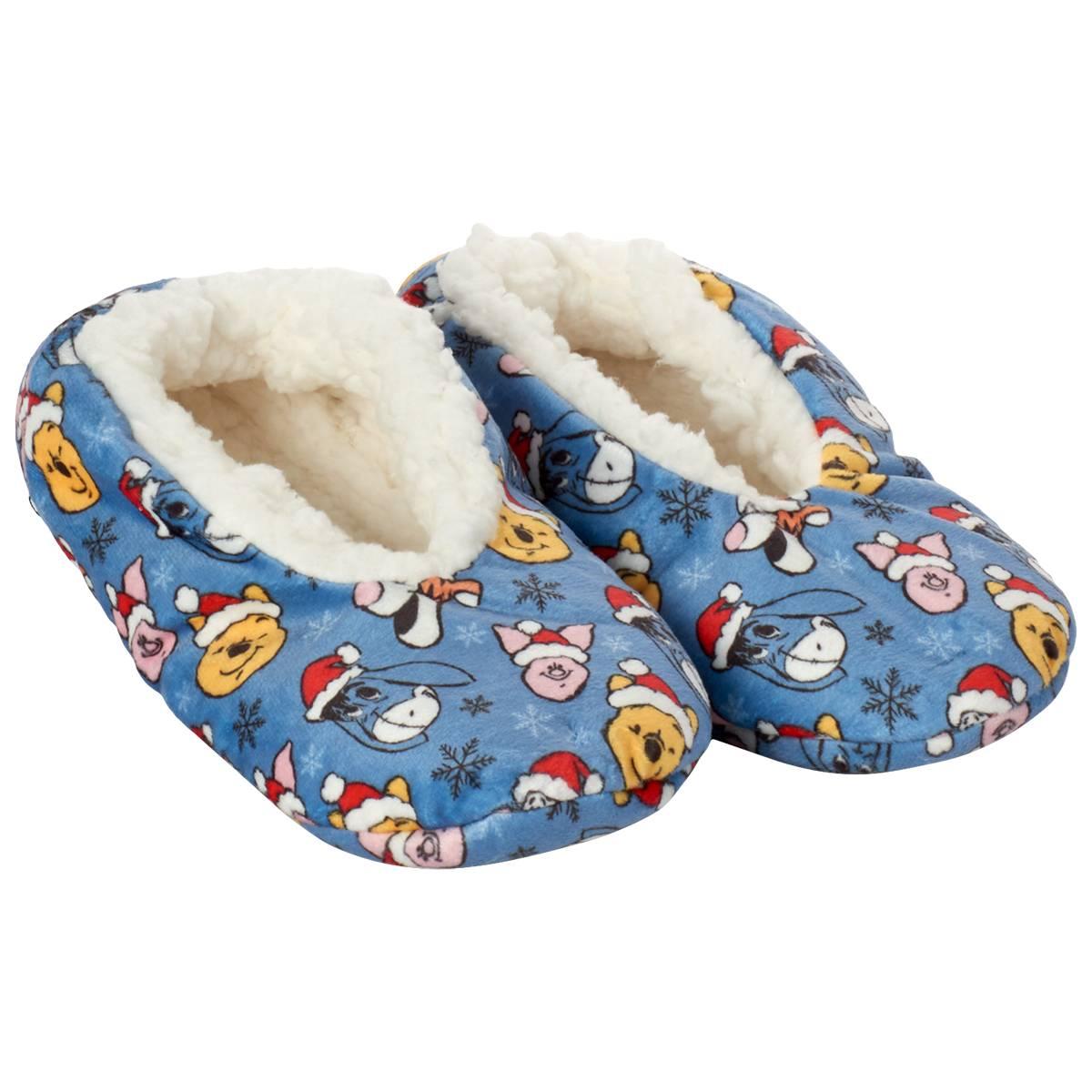 Click here for Womens Fuzzy Babba Winnie The Pooh Christmas Slipp... prices