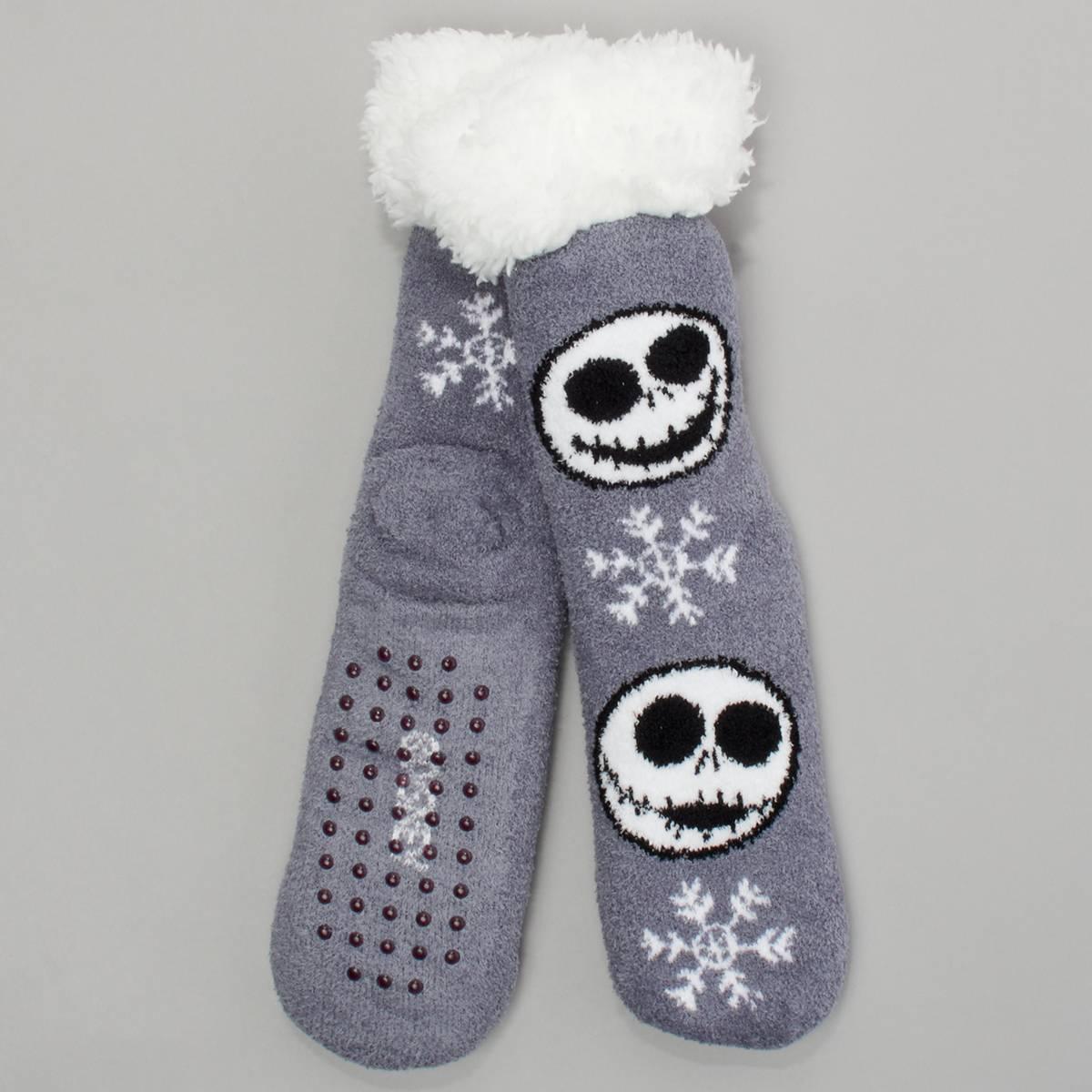 Womens Disney Nightmare Before Christmas Sherpa Slipper Socks