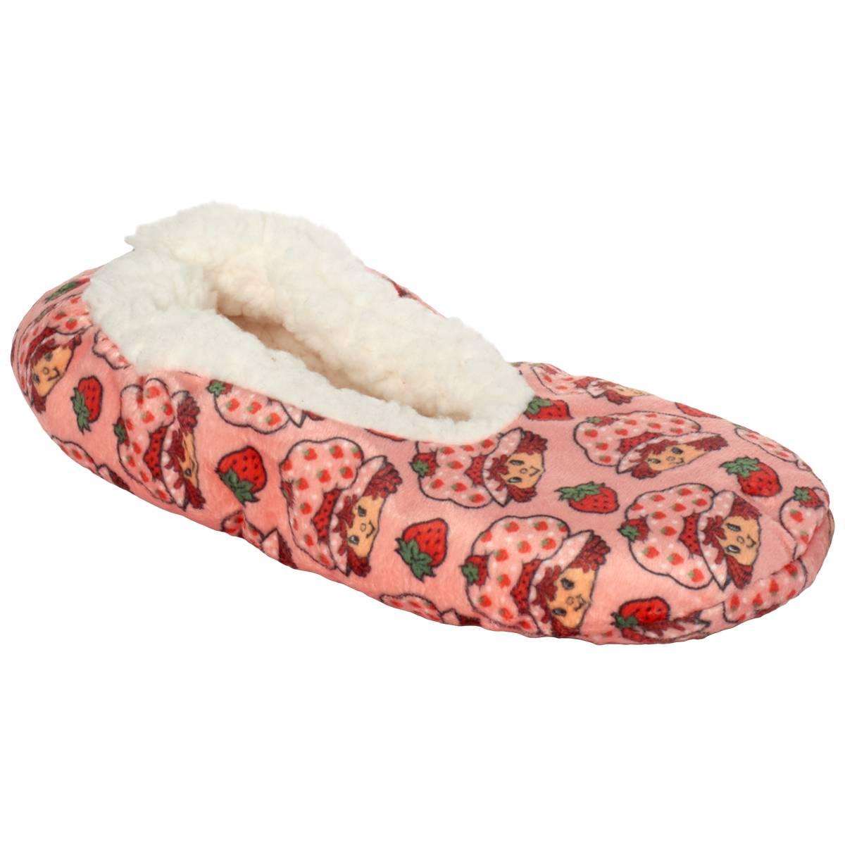 Click here for Womens Fuzzy Babba Strawberry Shortcake Slippers prices