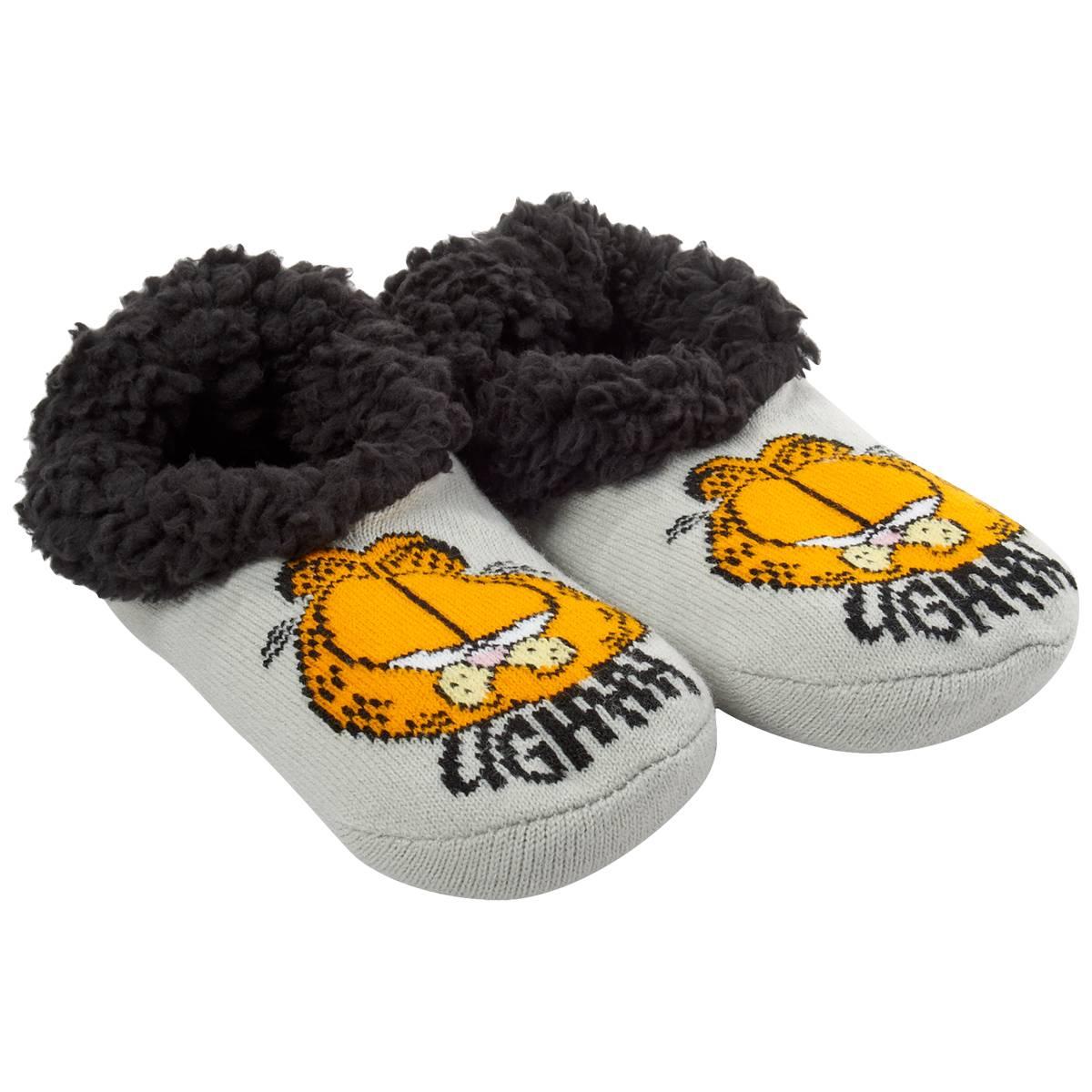 Click here for Womens Fuzzy Babba Teddy Fur Garfield Slipper Sock... prices